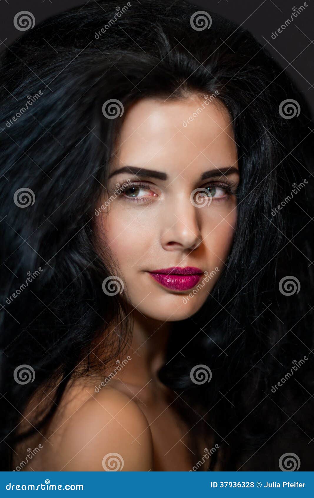 Beautiful Woman with a Gentle Serene Expression Stock Photo - Image of ...
