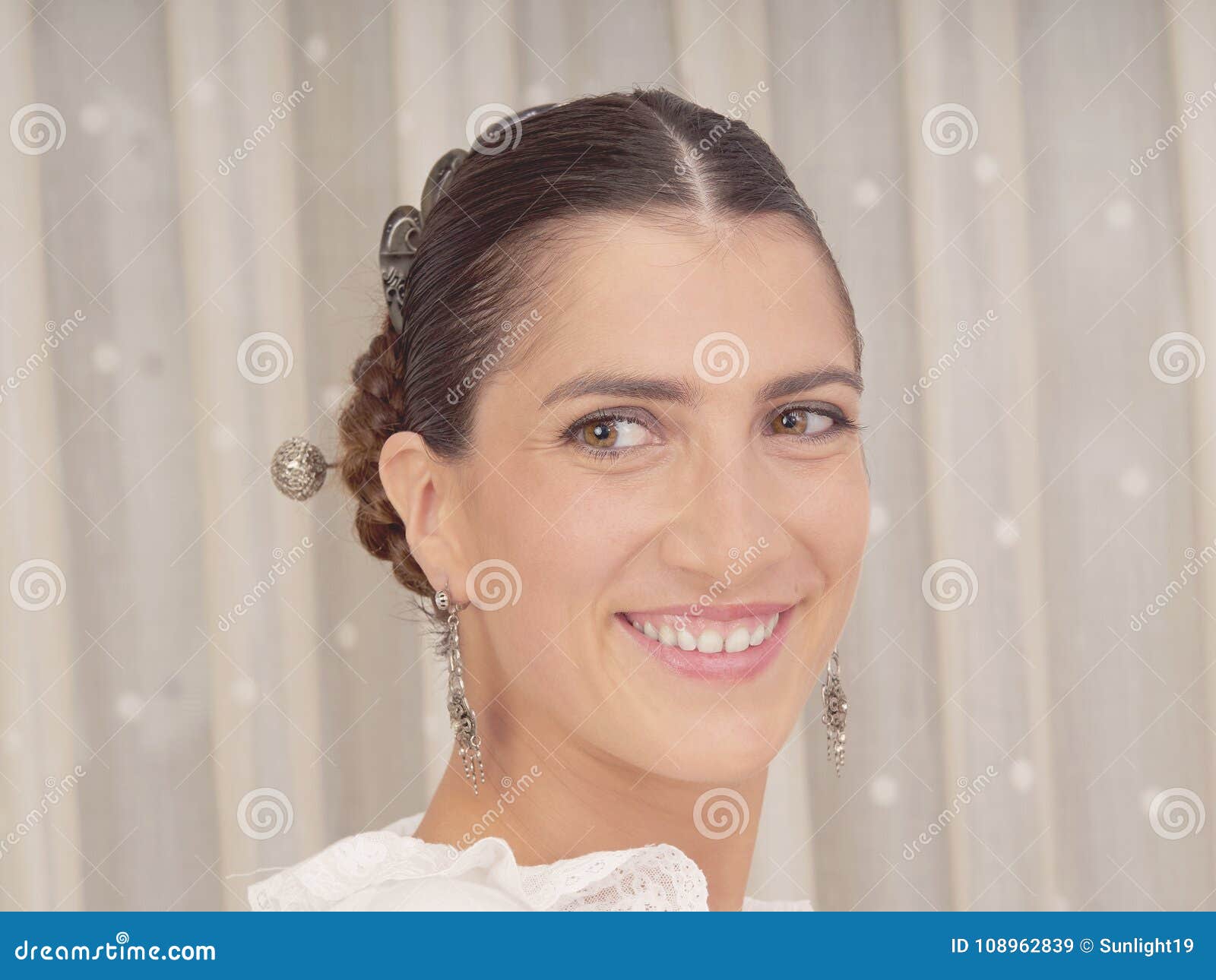 Beautiful Woman is Getting Dressed in Regional Customes. Stock Image ...