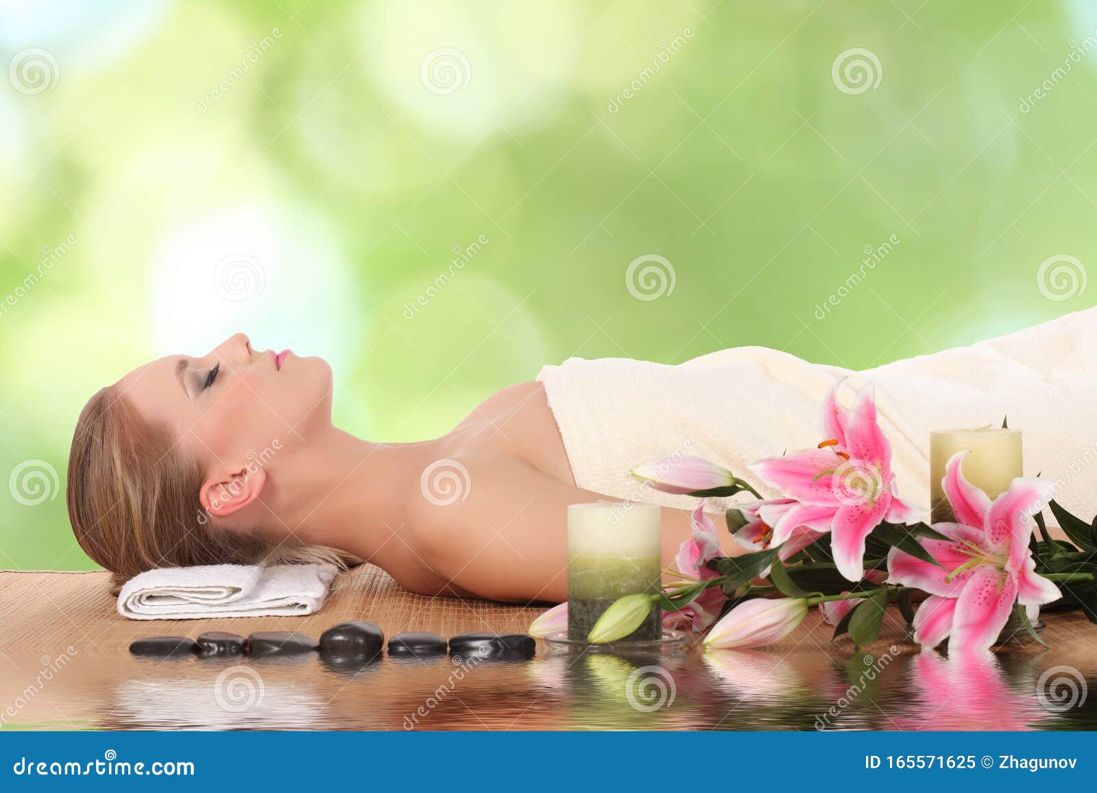 Beautiful Woman Getting Spa Stock Image - Image of procedures, girl ...