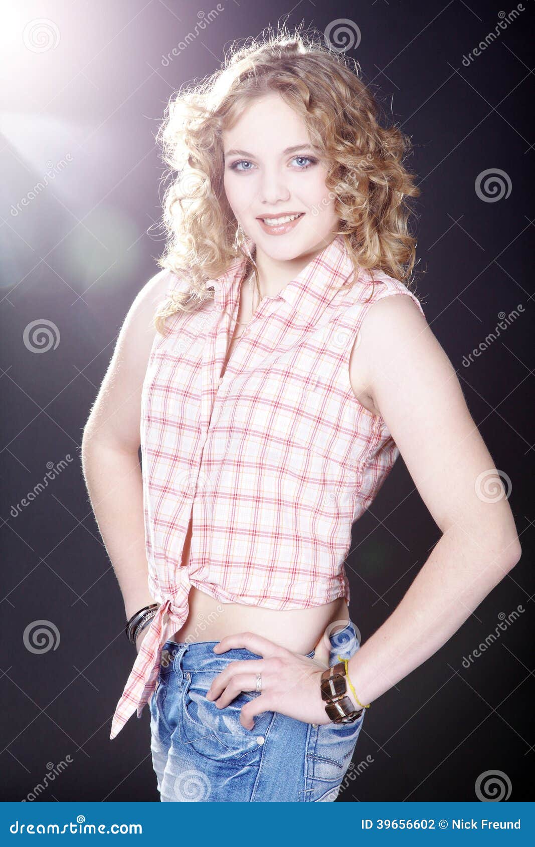 Beautiful Woman with a Great Pose Stock Photo - Image of attractive ...