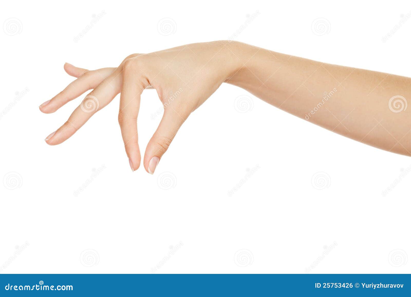 Beautiful Woman Hand Holding Items Stock Photo - Image of empty, finger ...