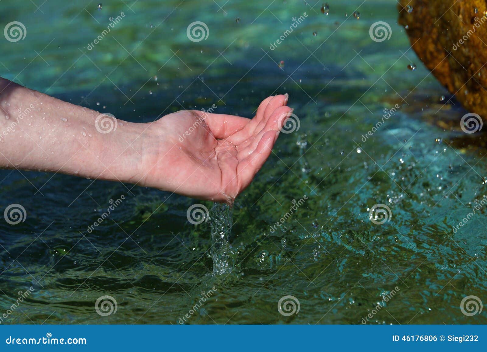 Beautiful woman hand stock photo. Image of mineral, beautiful - 46176806