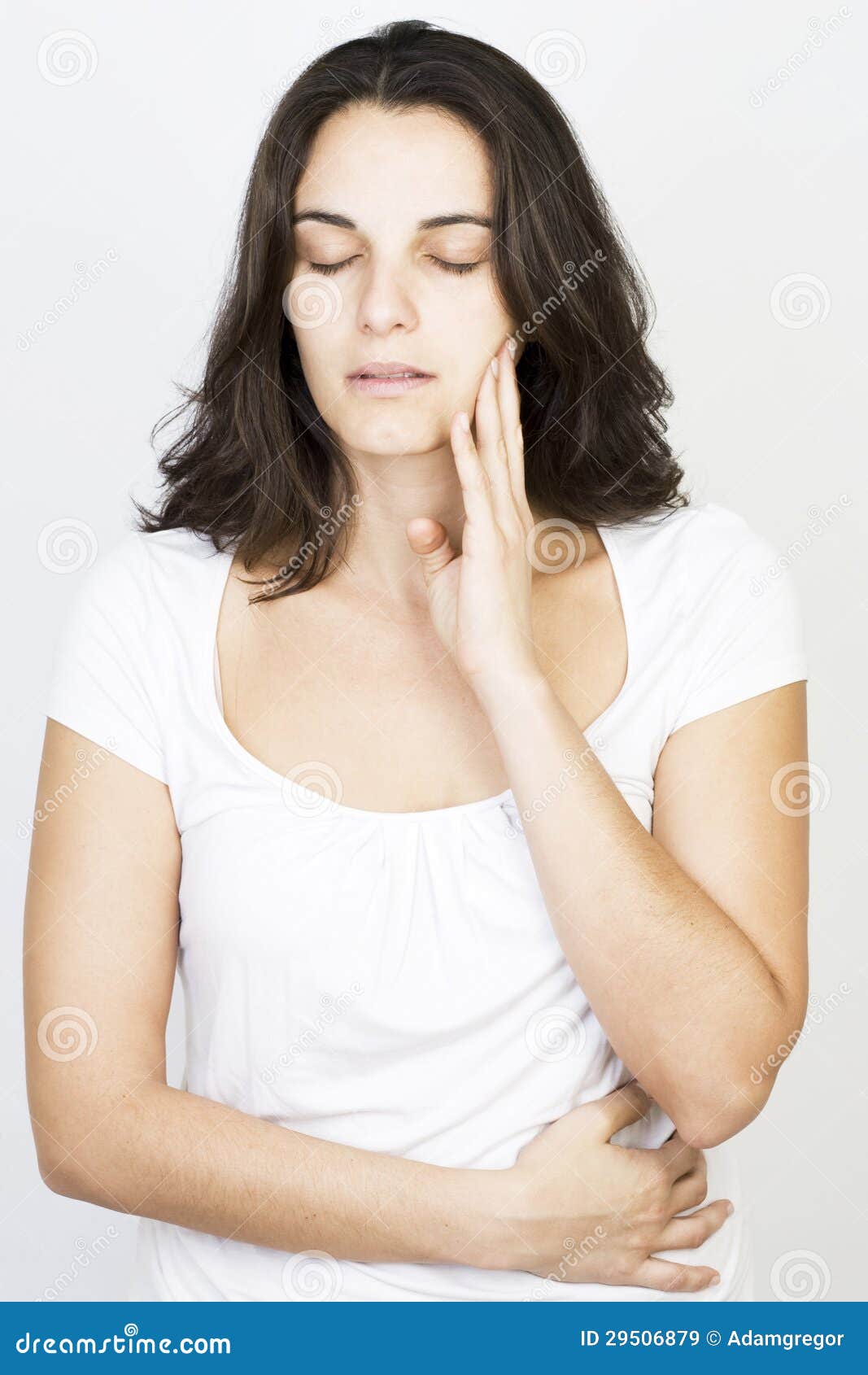 Beautiful Woman Having Toothache Stock Image - Image of hurting, grief ...