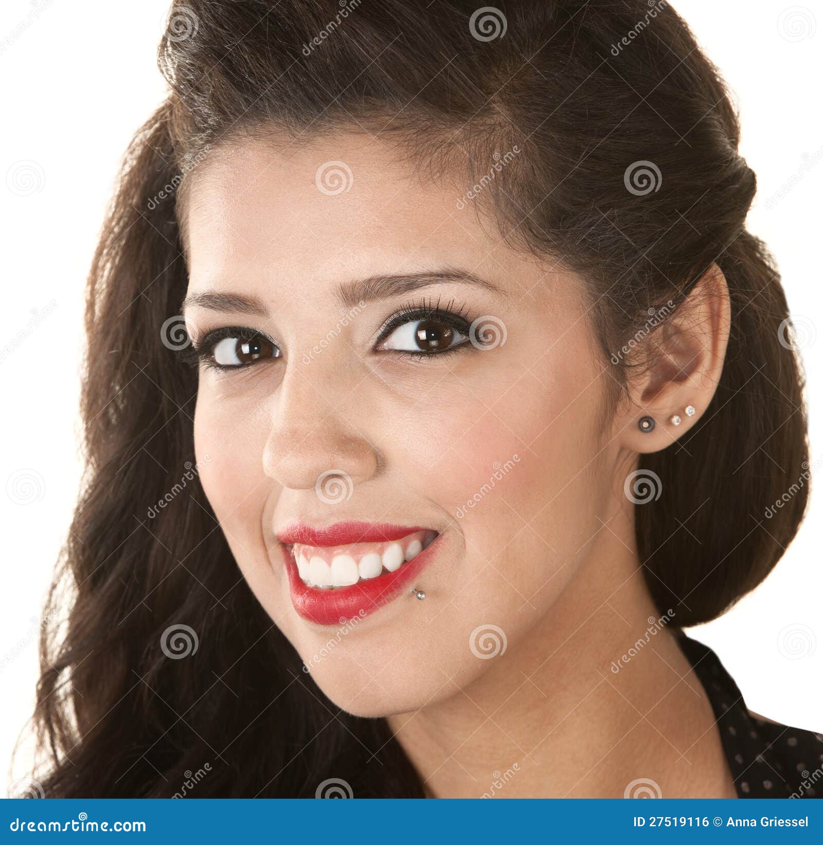 Beautiful Woman Head Shot stock photo. Image of good - 27519116