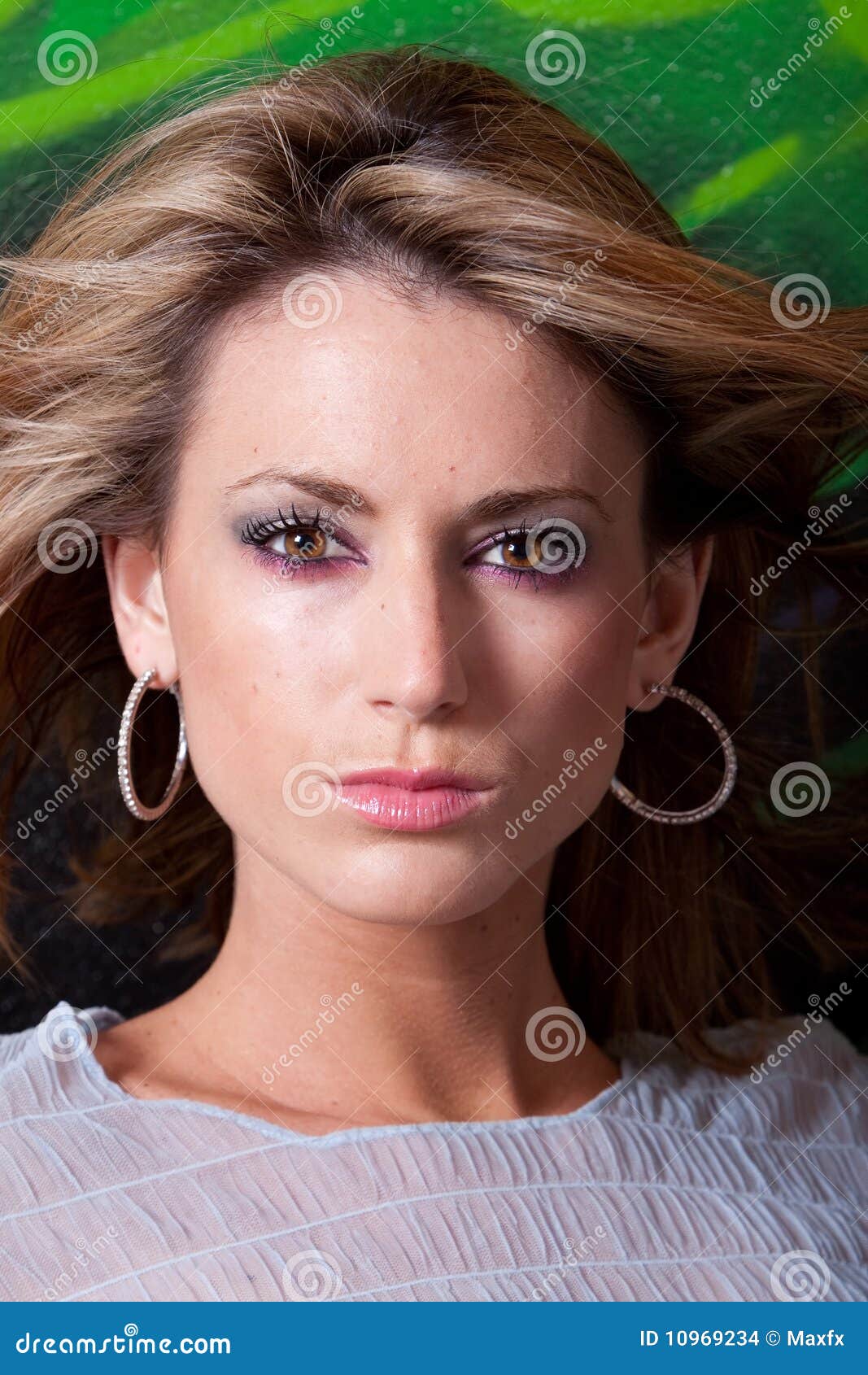 Beautiful Woman Headshot Stock Images - Image: 10969234