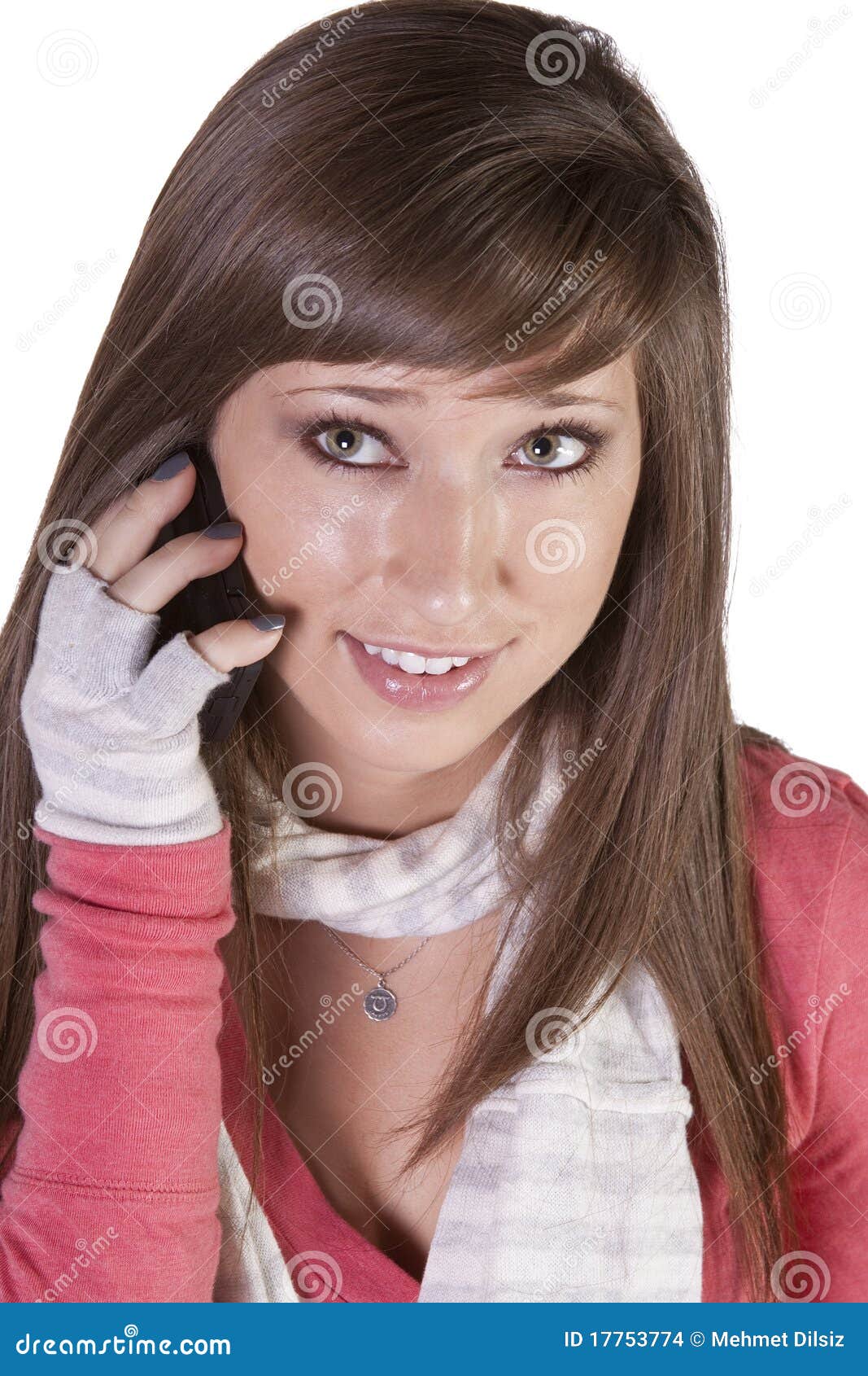 Beautiful Woman on Her Phone Stock Photo - Image of commercial ...