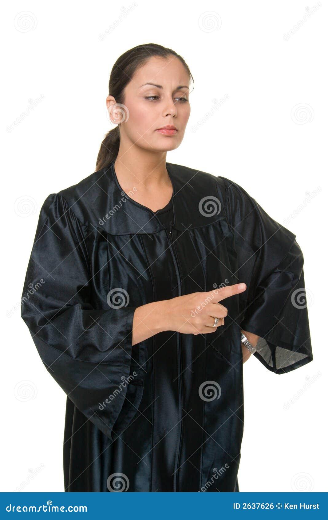 Beautiful Woman Judge Pointing Stock Photo - Image of guilty, court ...