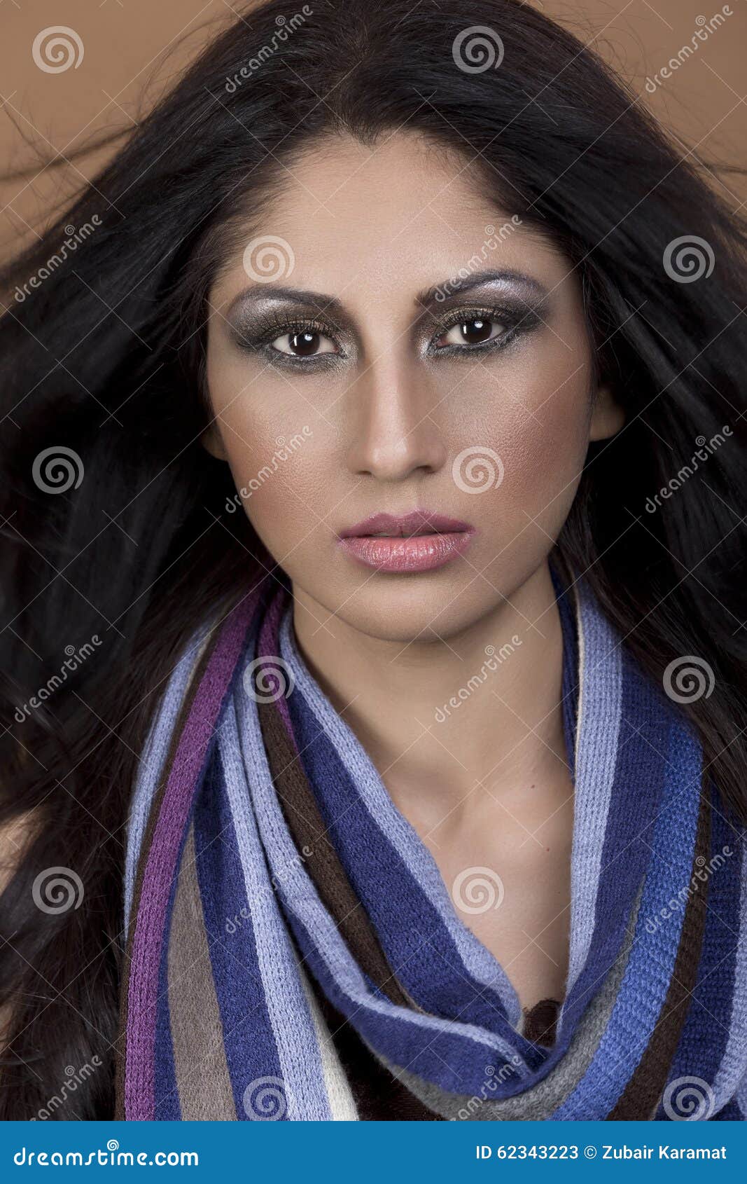 Beautiful Woman With Long Brown Hair Stock Image Image Of Long