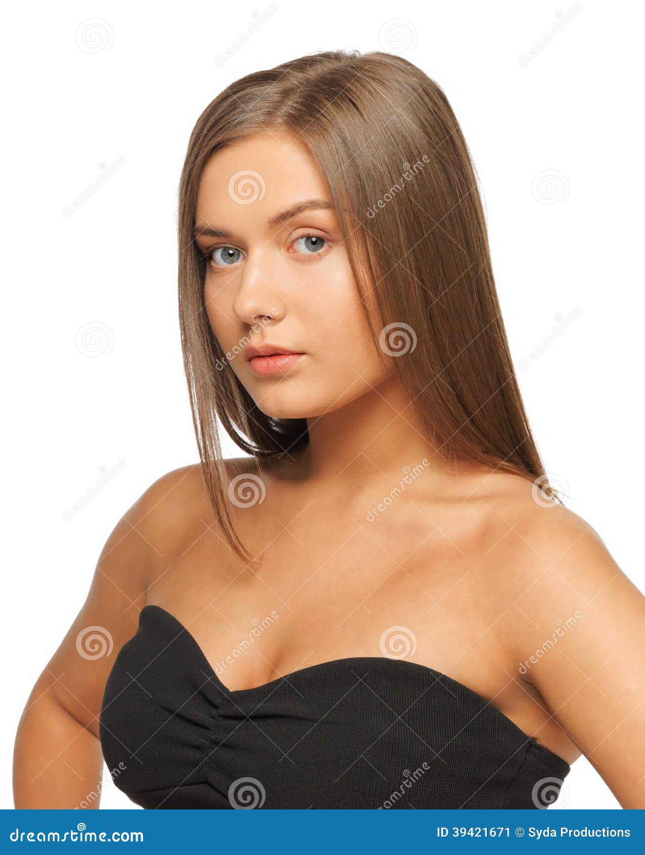 Beautiful Woman With Long Hair Stock Image Image Of Lovely Looking