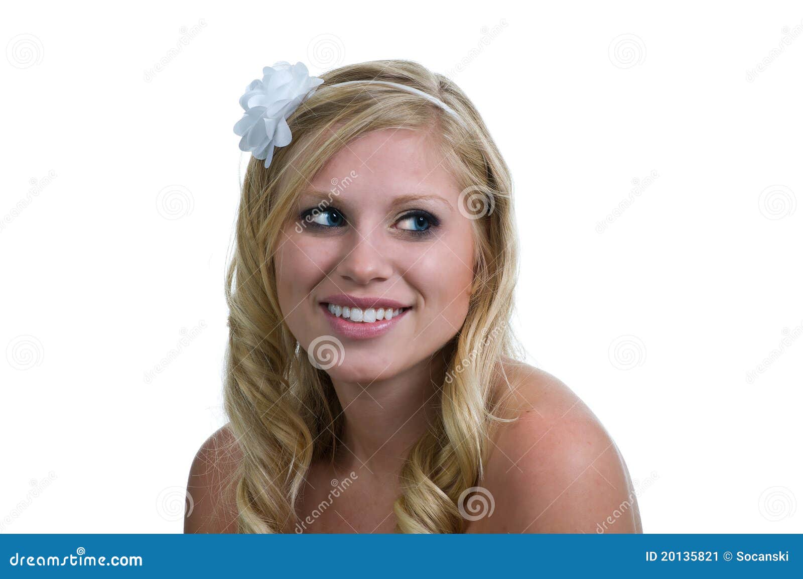 Beautiful Woman Looking Shy Stock Image - Image of face, woman: 20135821