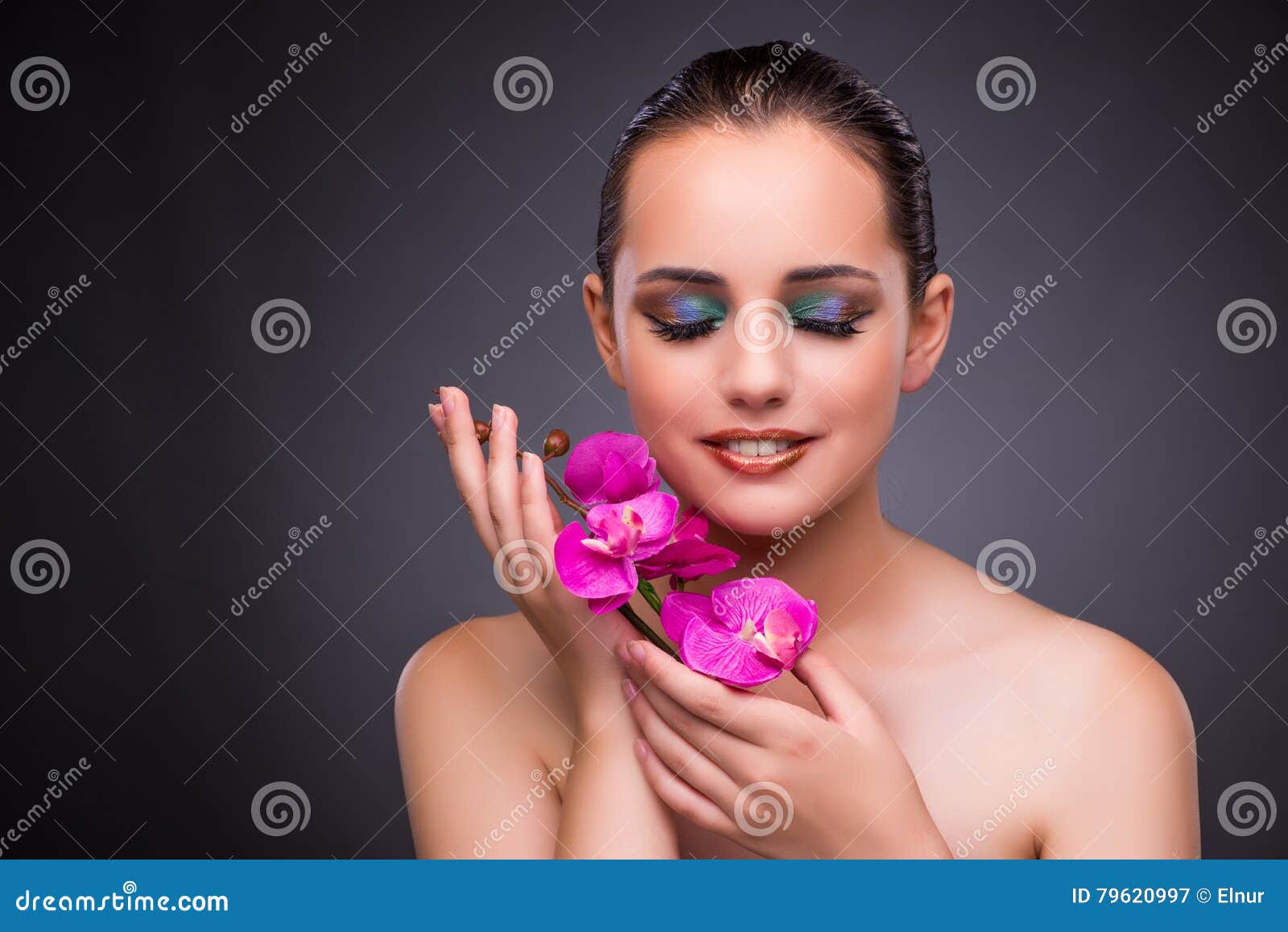 The Beautiful Woman in Make Up Concept Stock Image - Image of ...