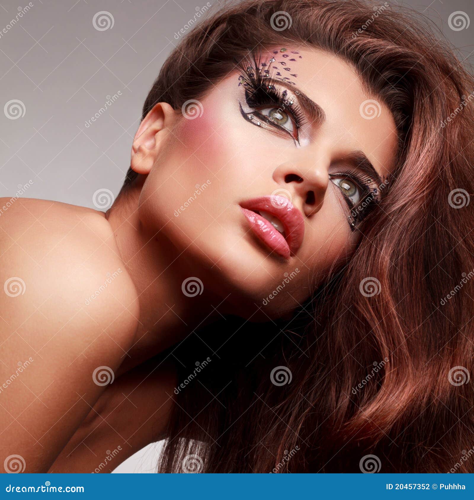 Beautiful Woman with Makeup Stock Photo - Image of beauty, elegance ...