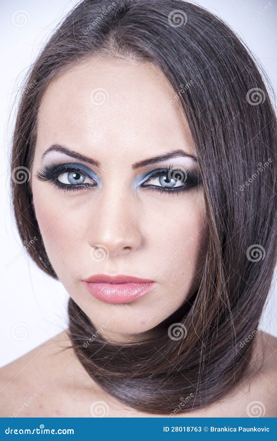 Beautiful Woman with Makeup Stock Image - Image of glamour, makeup ...