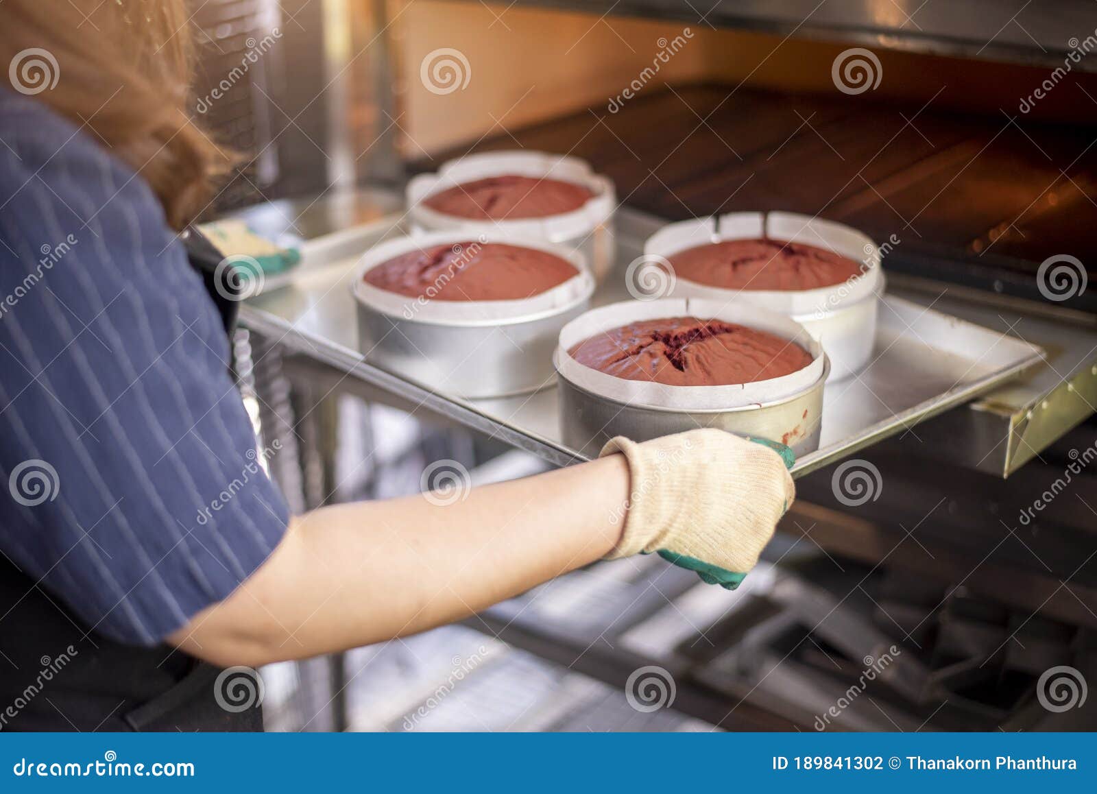 Beautiful Woman is Making Bakery Stock Photo - Image of homemade ...