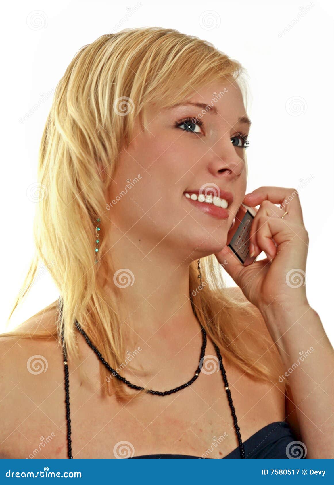 Beautiful Woman Making a Phonecall Stock Image - Image of telephone ...