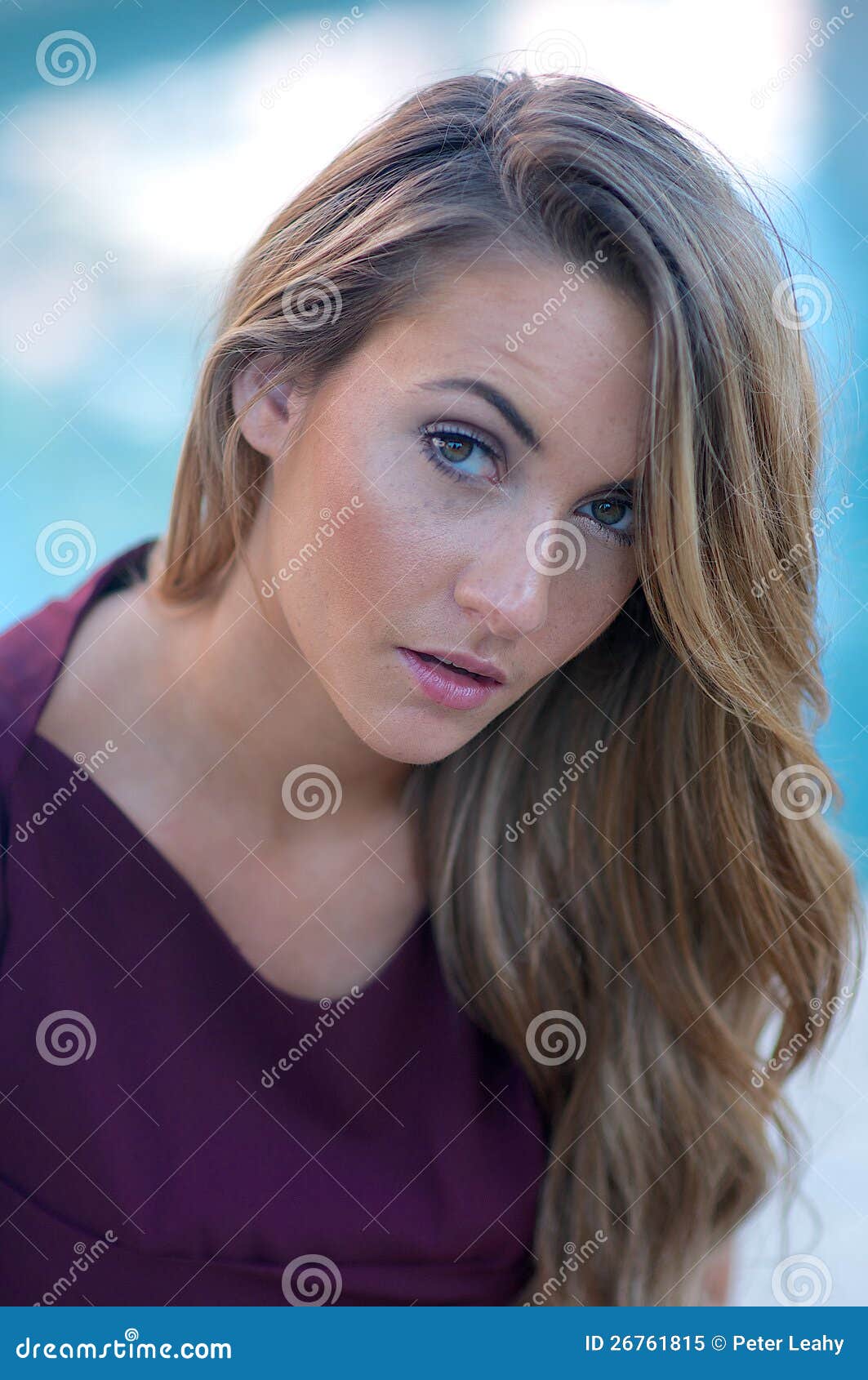 Beautiful Woman in Natural Light Stock Image - Image of fashion, woman ...