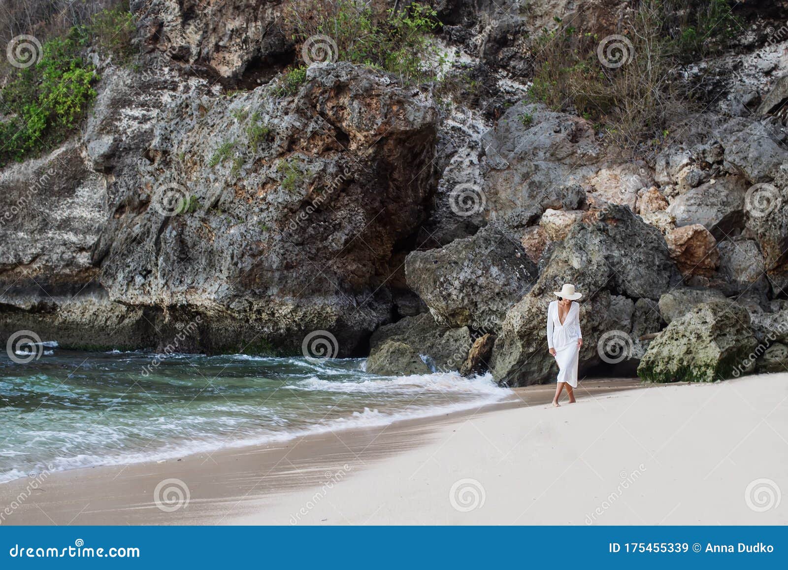 Beautiful Woman by the Ocean at Sunset Stock Image - Image of sunny ...