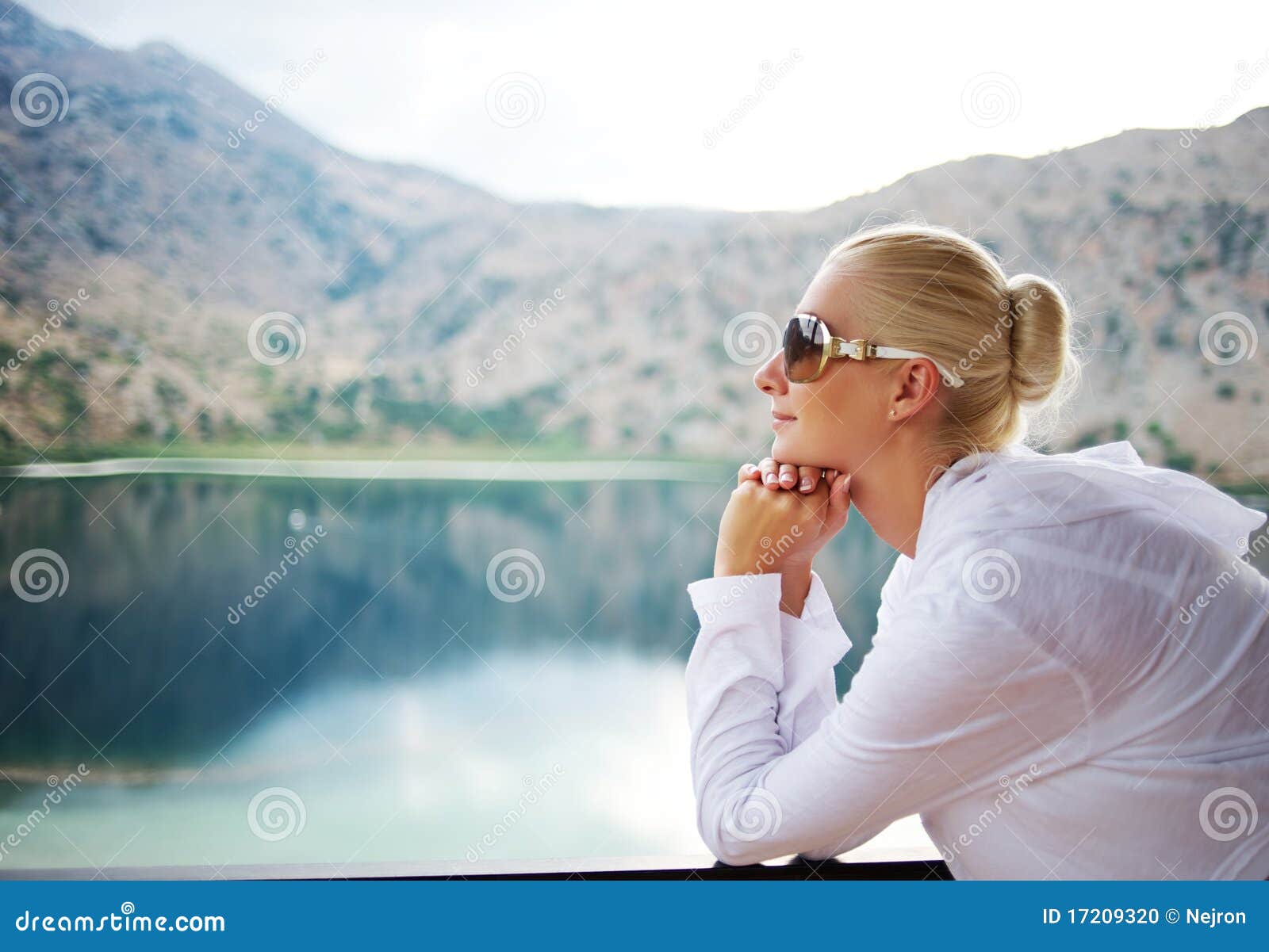 Beautiful woman outdoors stock photo. Image of people - 17209320