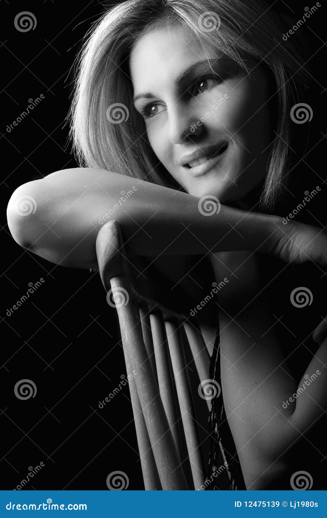 Beautiful woman pondering stock image. Image of sophisticated - 12475139