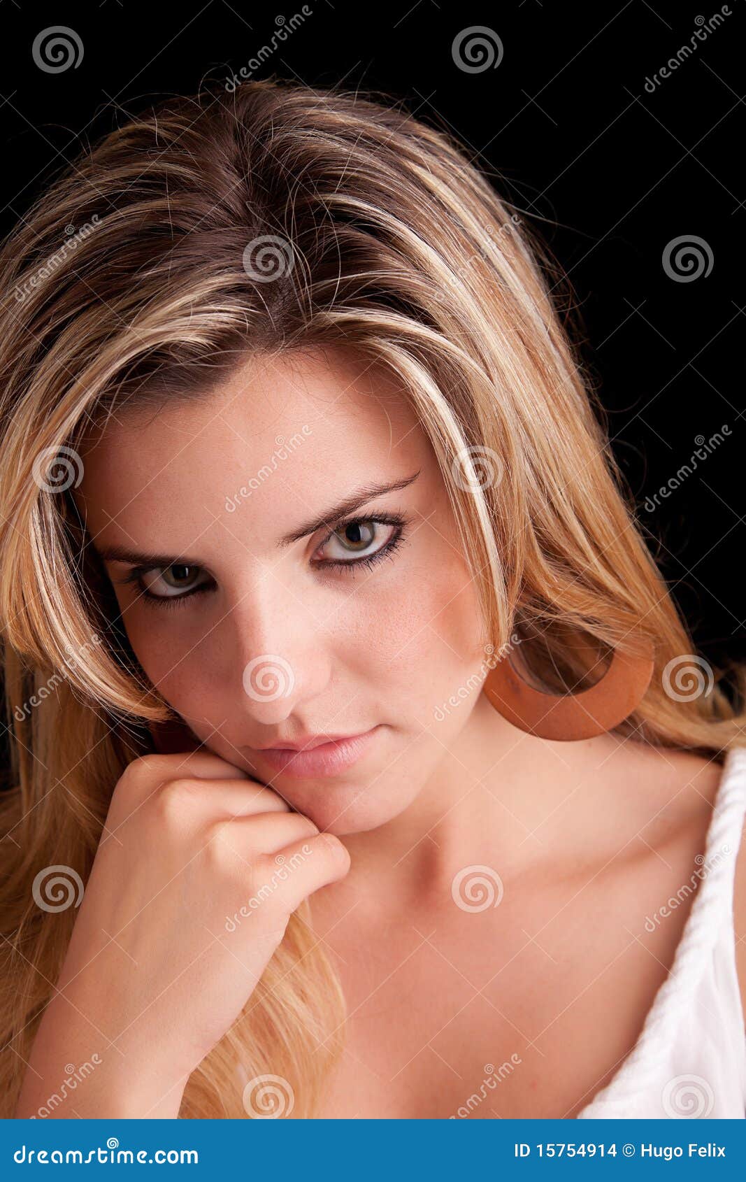 Beautiful woman portrait stock photo. Image of look, closeup - 15754914