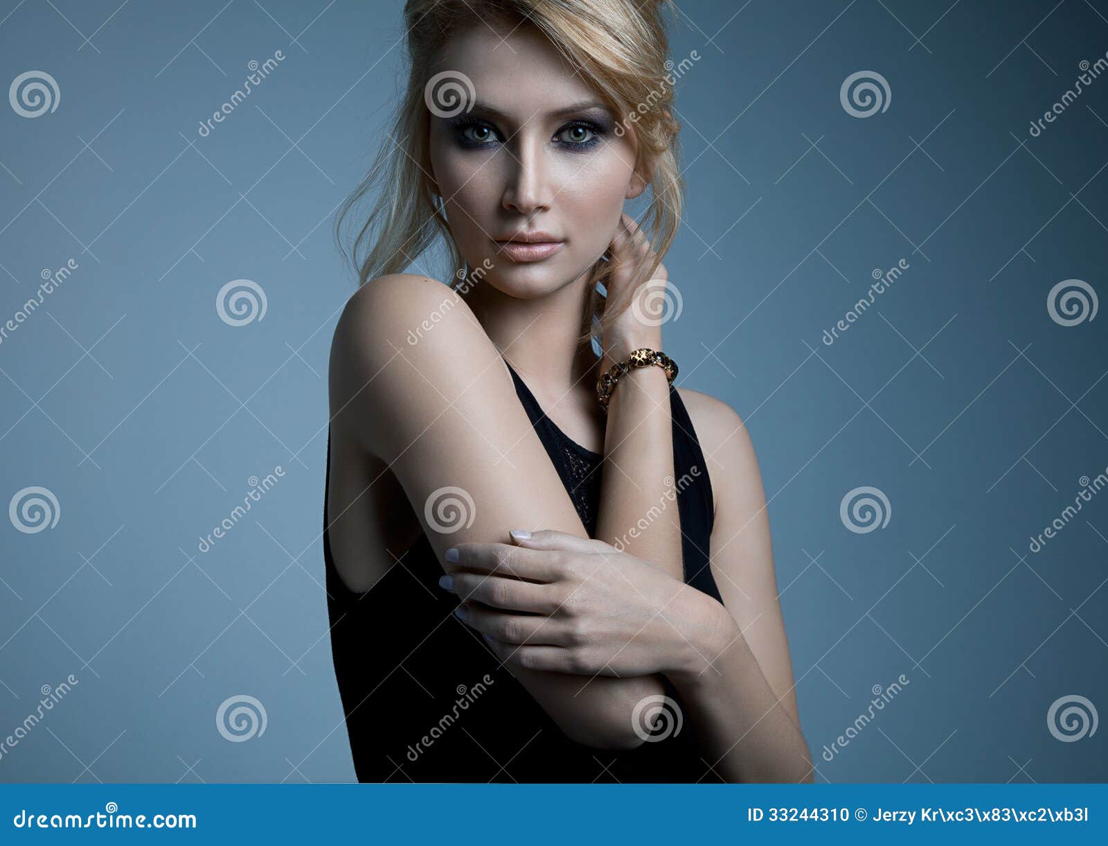 Beautiful woman stock photo. Image of blond, fresh, hairstyle - 33244310