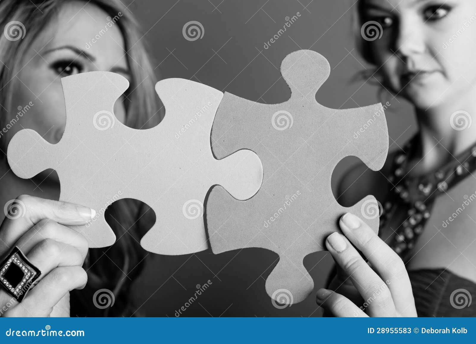 Beautiful woman puzzled stock image. Image of camera - 28955583