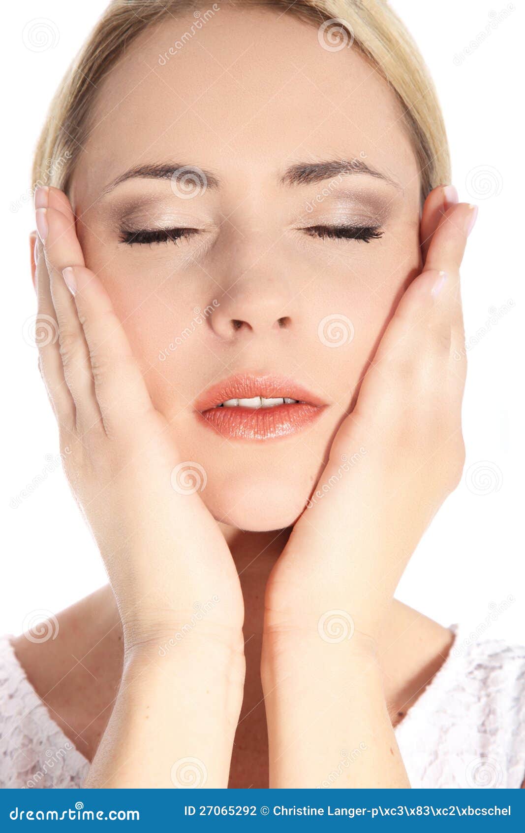 Beautiful Woman in Quiet Repose Stock Photo - Image of relaxed, person ...