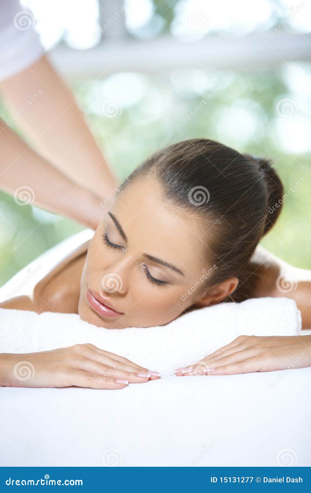 Beautiful woman is resting stock image. Image of eyes - 15131277