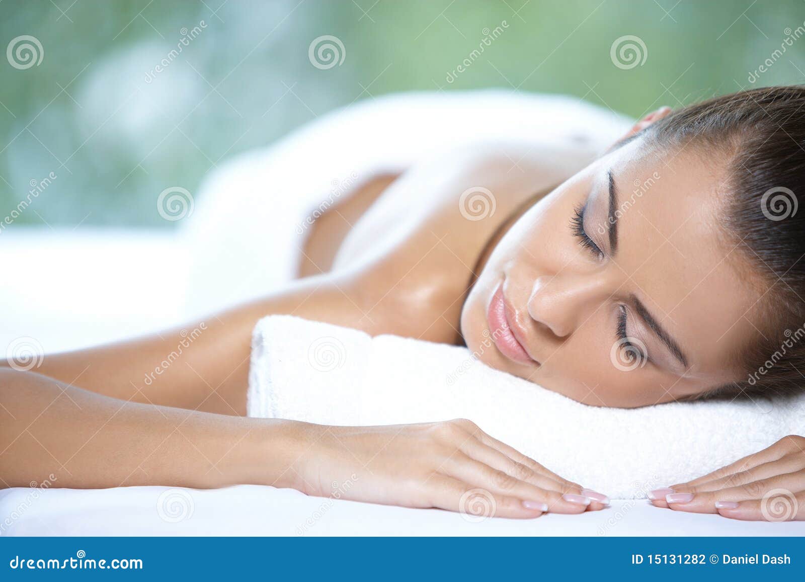 Beautiful woman is resting stock photo. Image of health - 15131282
