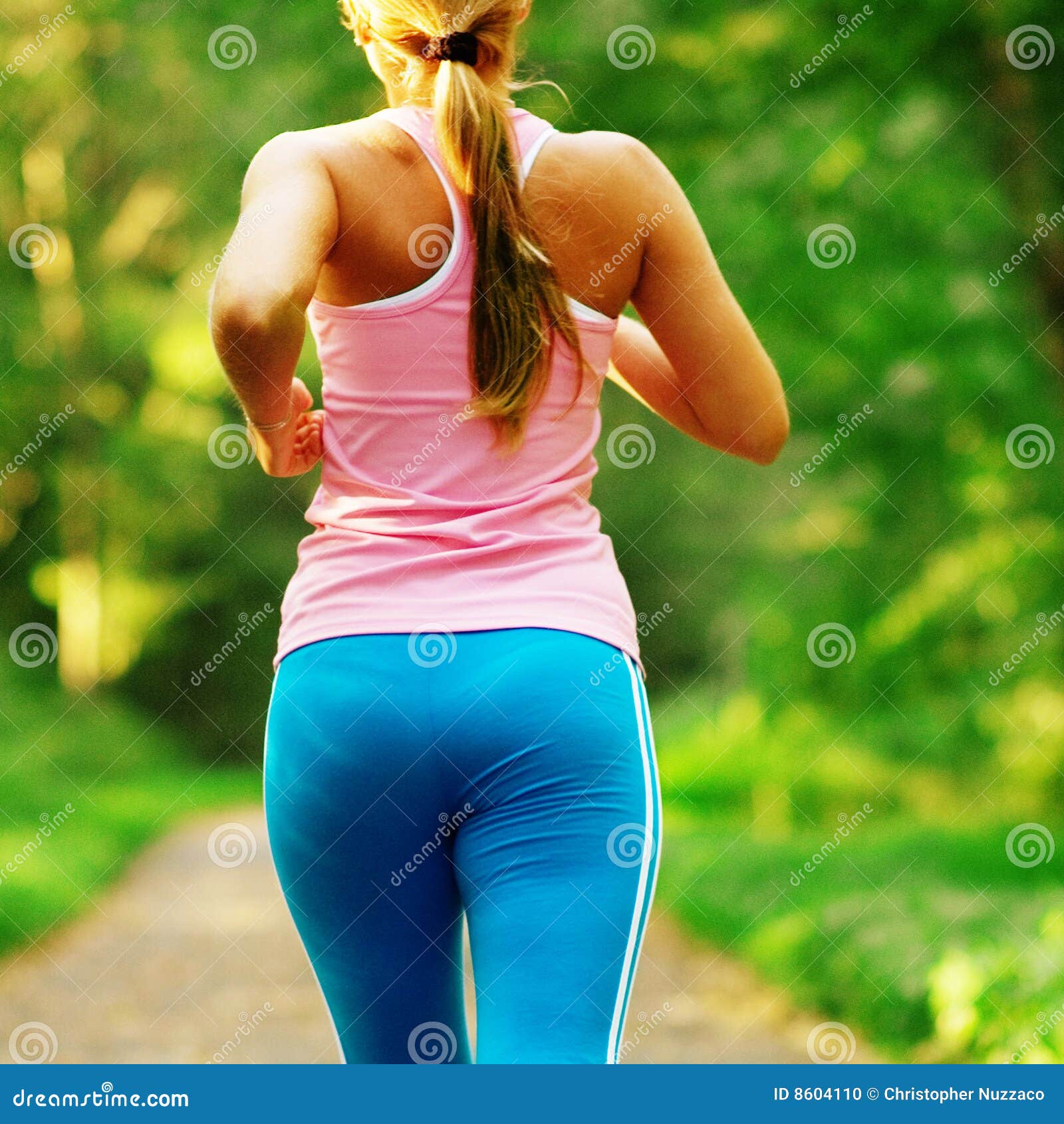 Beautiful Woman Runner stock photo. Image of beauty, adult - 8604110