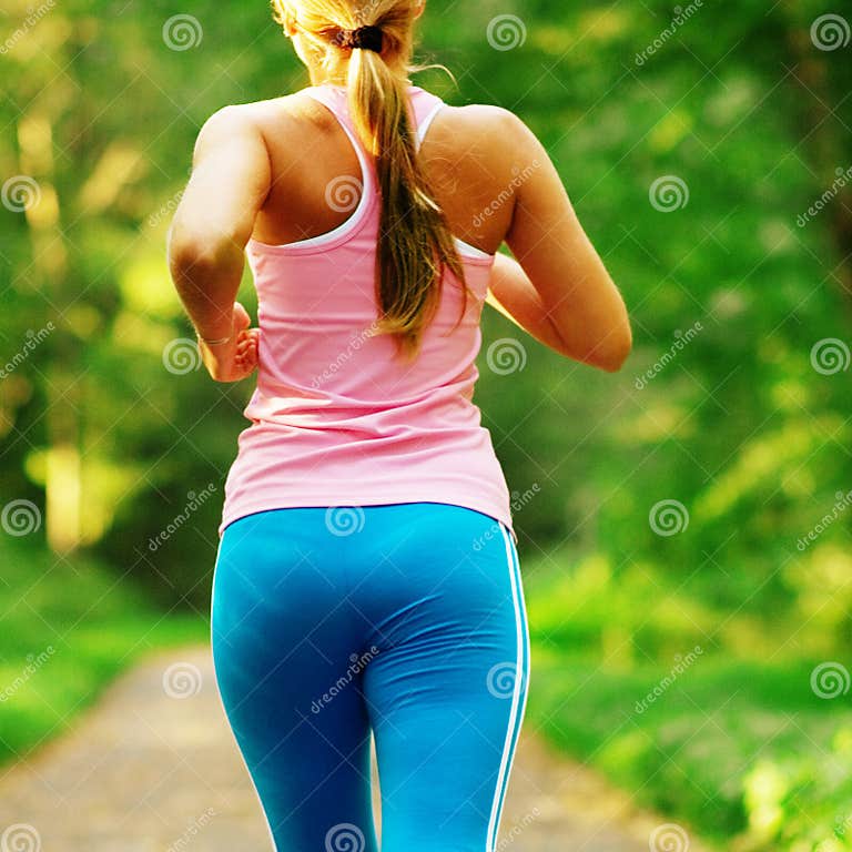 Beautiful Woman Runner stock photo. Image of beauty, adult - 8604110
