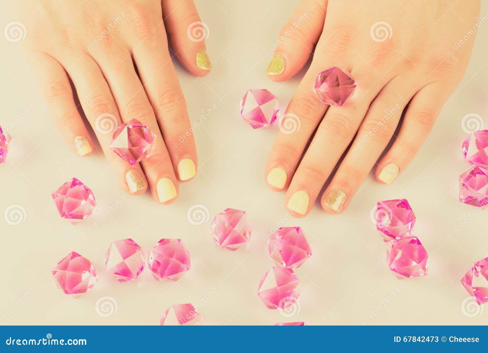 Beautiful woman s nails stock image. Image of manicure - 67842473
