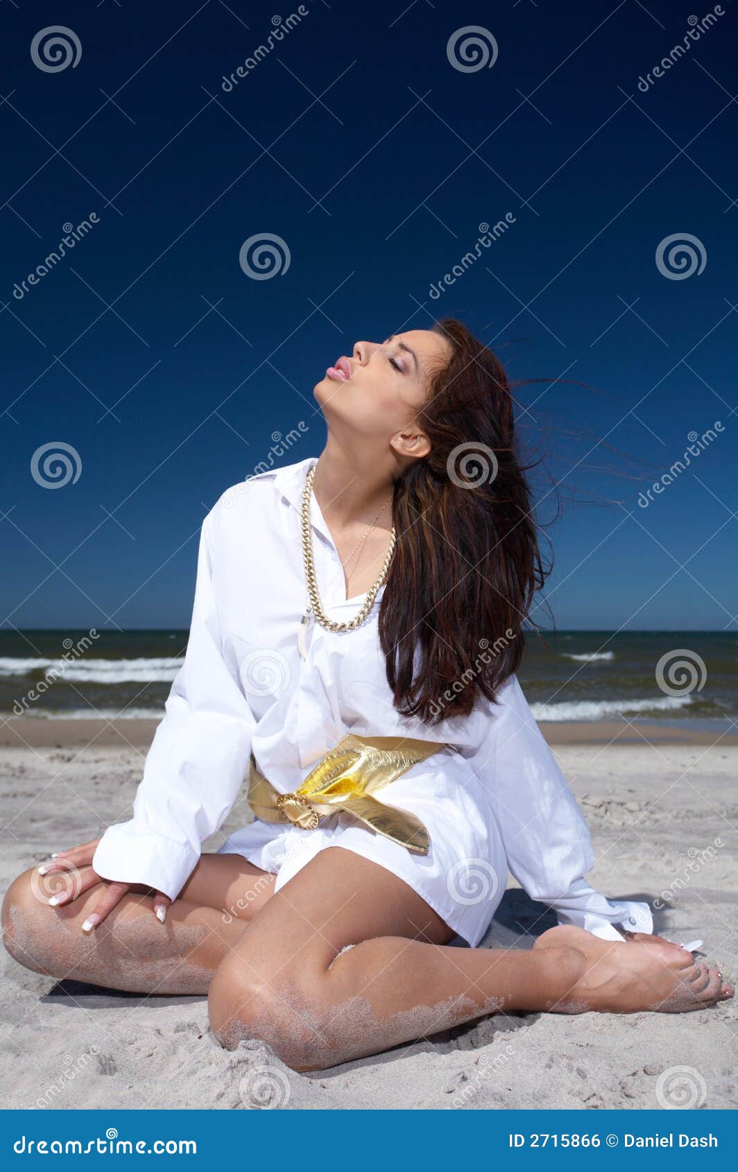 Beautiful Woman at seaside stock photo. Image of female - 2715866