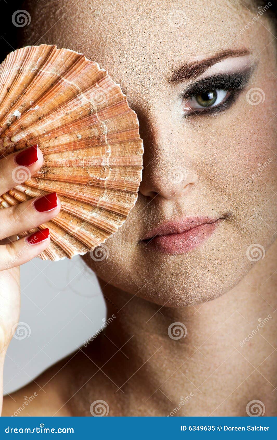 Beautiful Woman with a Shell Stock Image - Image of luxury, nature: 6349635