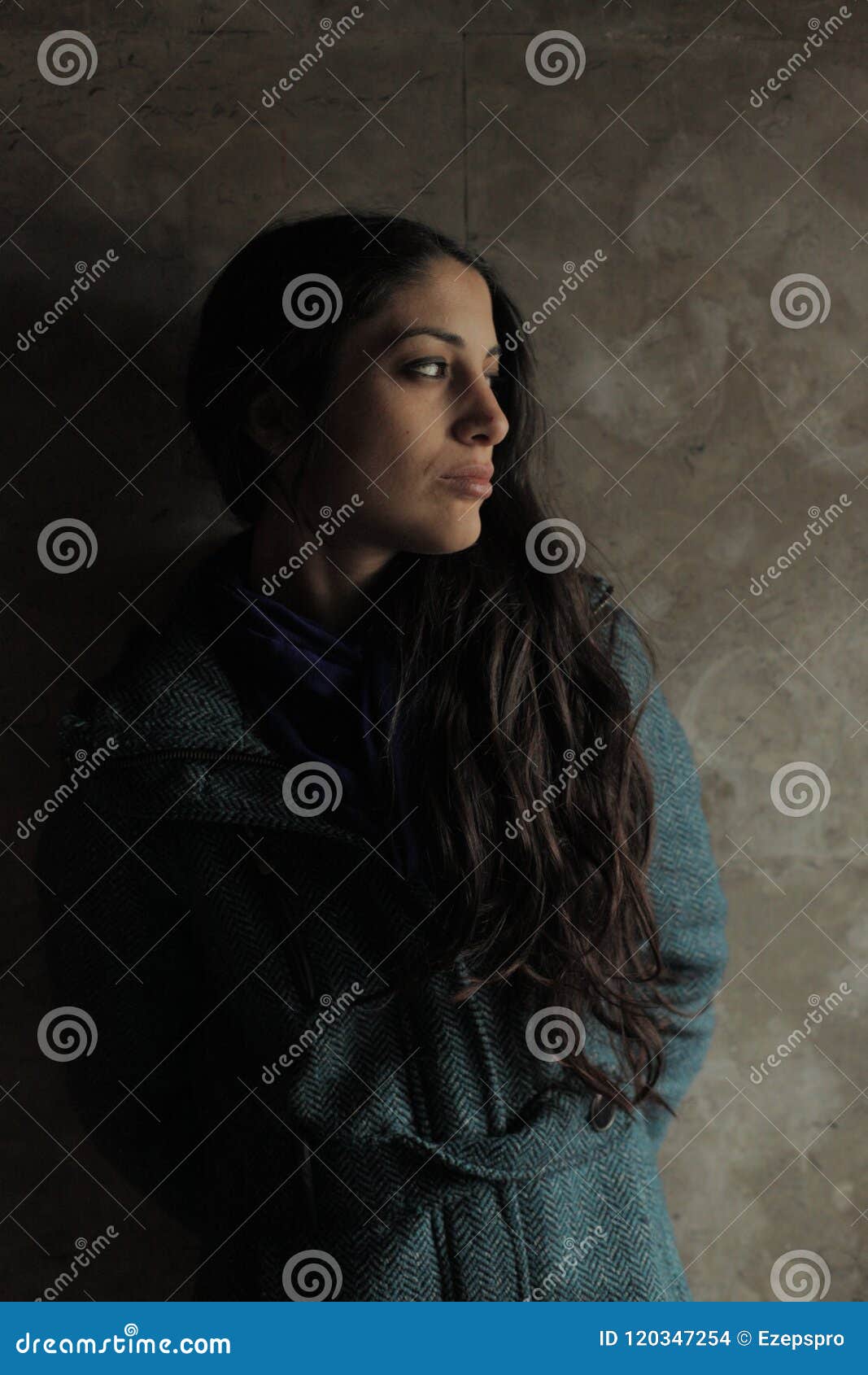 Beautiful Woman with Shocking Look Stock Photo - Image of lookn ...