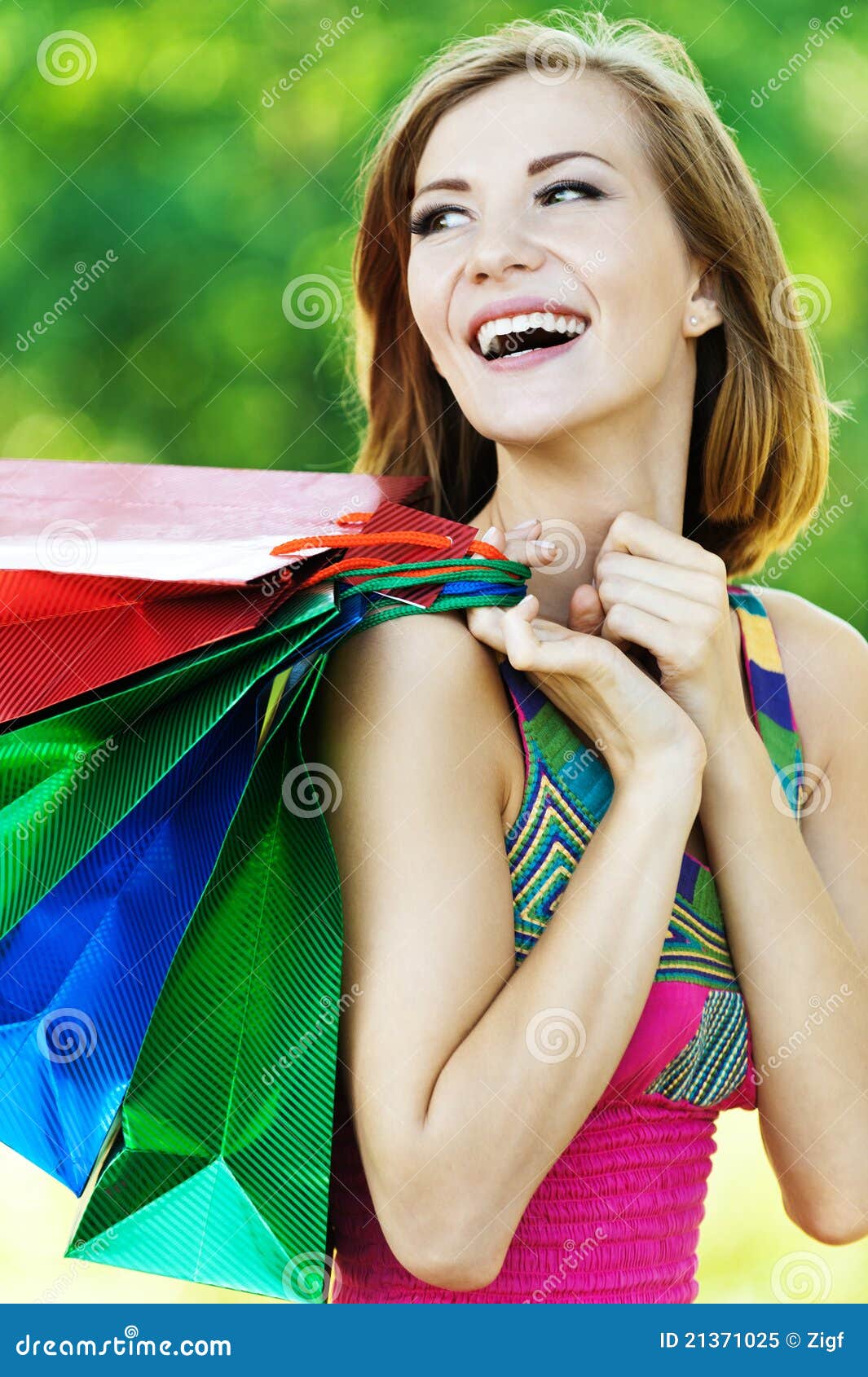Beautiful woman shopping stock image. Image of elegant - 21371025