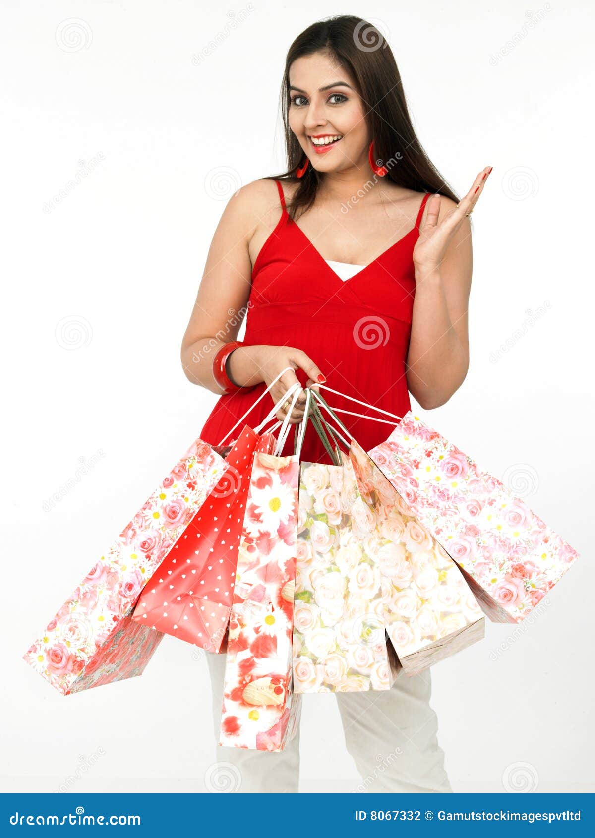 Beautiful Woman a Shopping Spree Stock Photo - Image of attractive ...