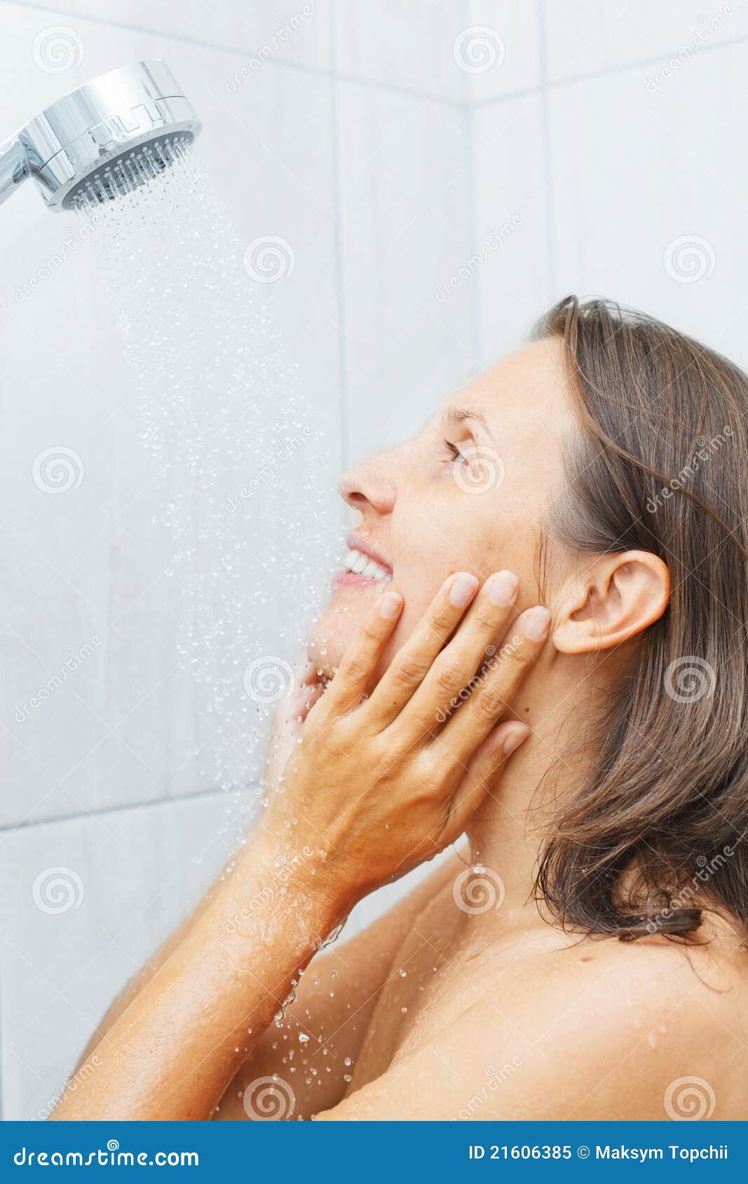 Beautiful woman in shower stock image. Image of healthy - 21606385