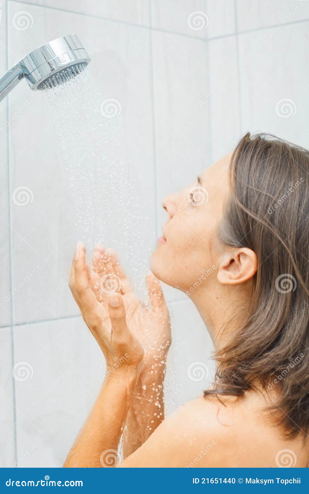 Beautiful woman in shower stock photo. Image of clean - 21651440