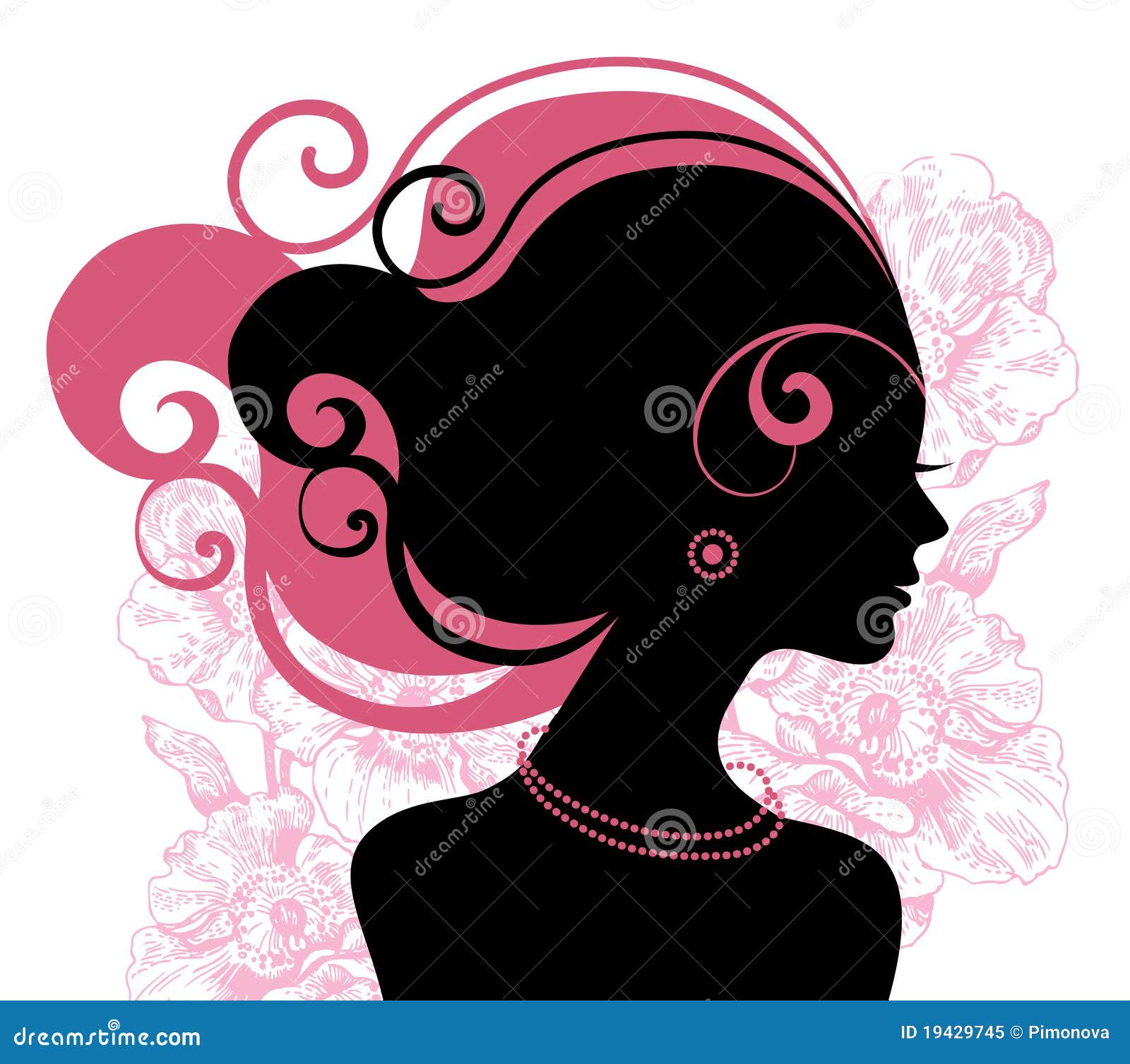 Beautiful Woman Silhouette Royalty-Free Stock Photography ...
