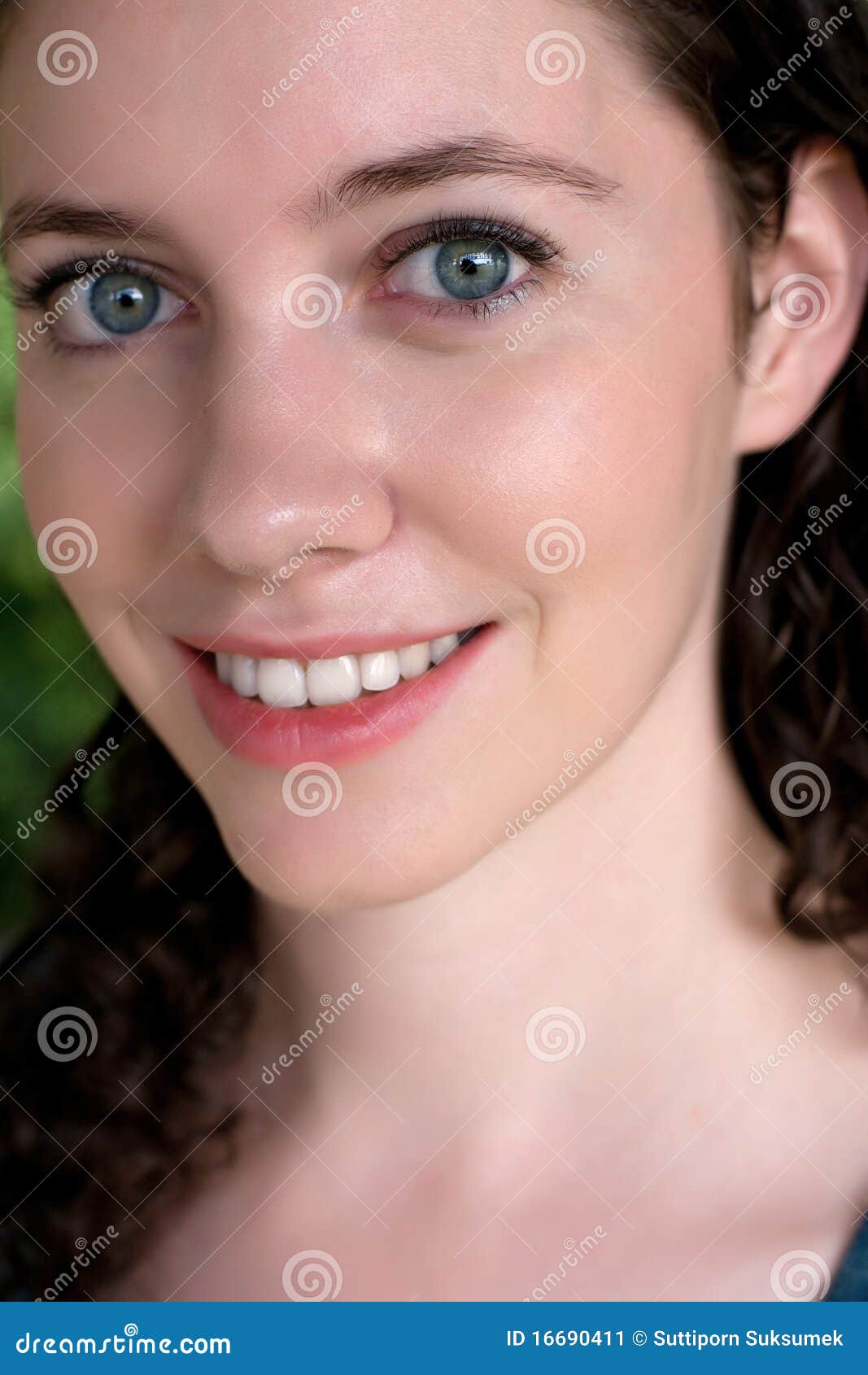 Beautiful woman smile stock image. Image of white, makeup - 16690411