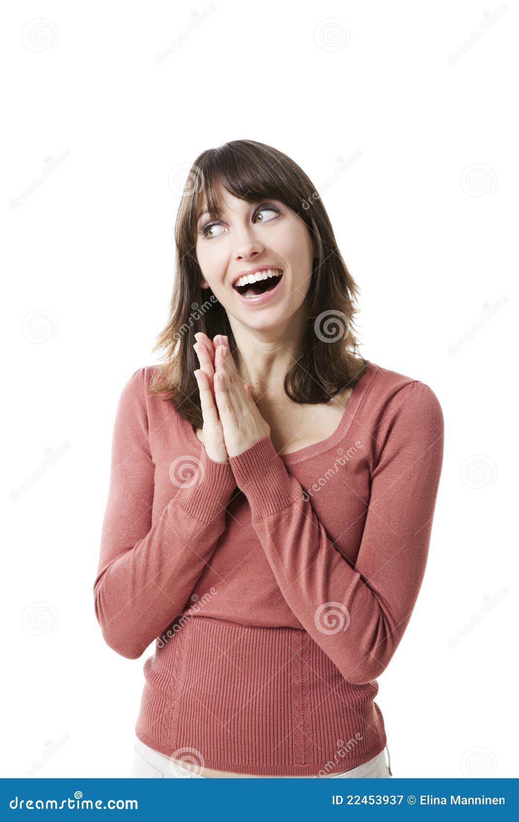 Beautiful woman smiling stock image. Image of smiling - 22453937