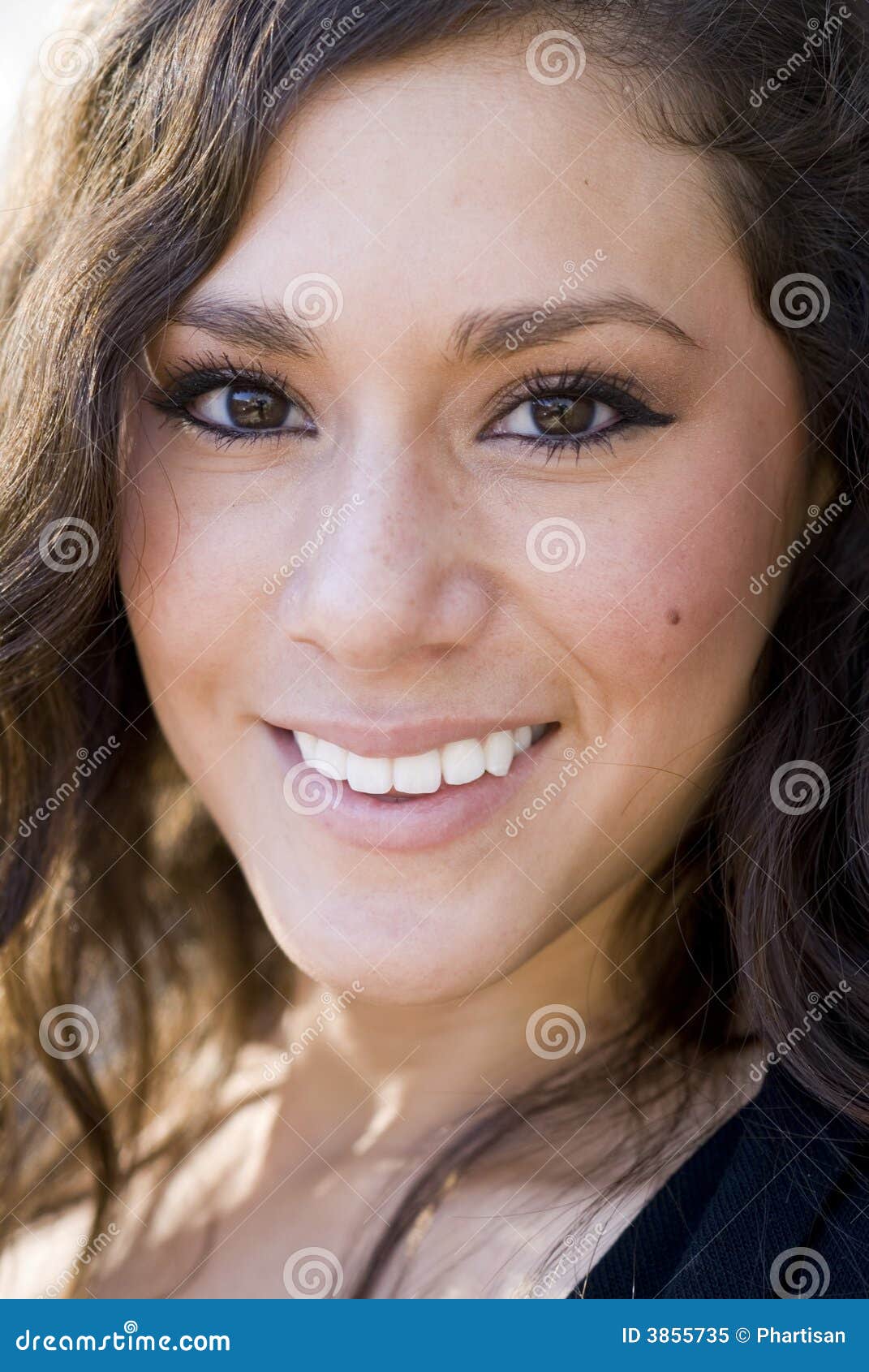 Beautiful woman smiling stock image. Image of gothic, gorgeous - 3855735