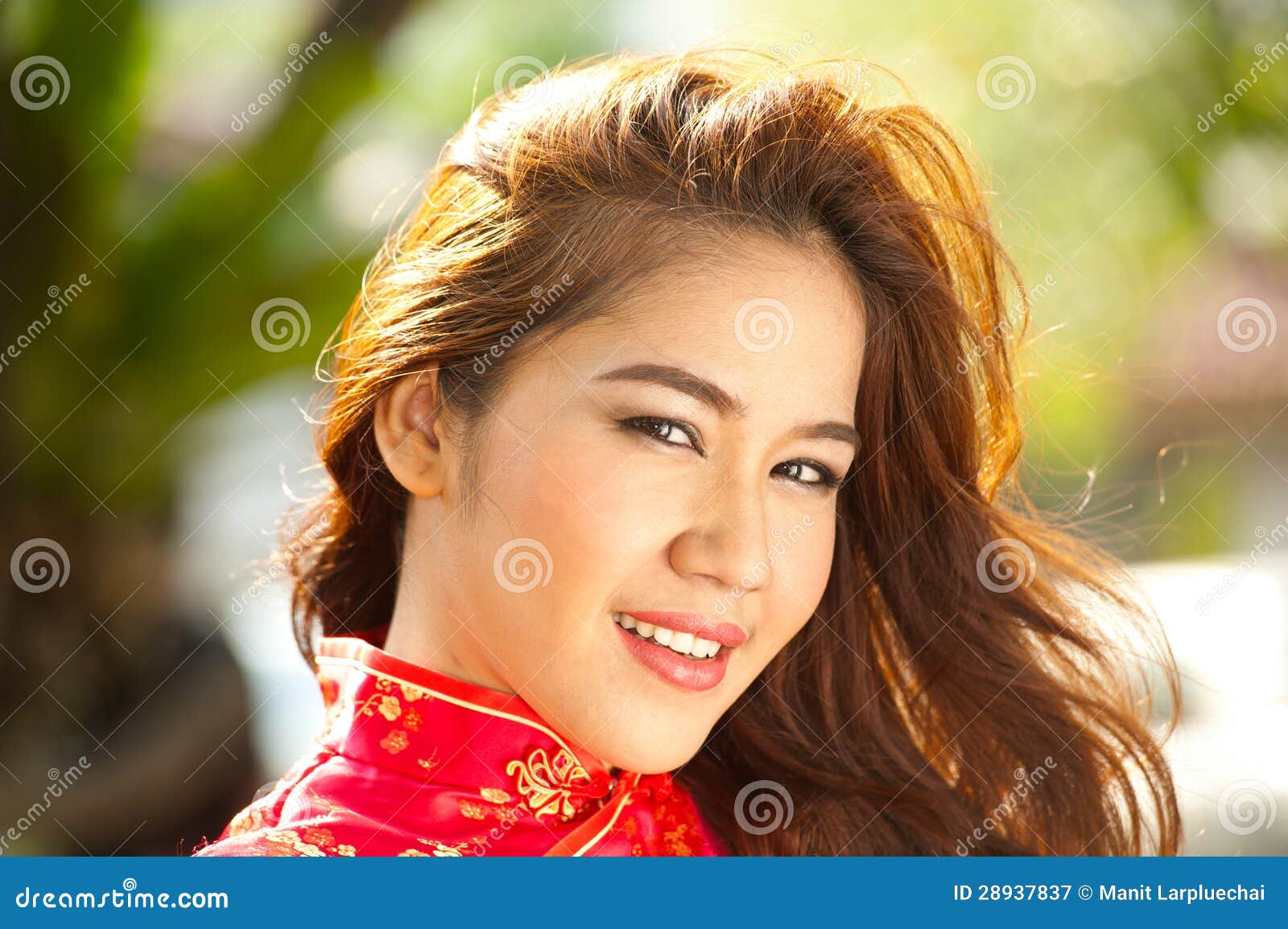Beautiful Woman in Smiling Face . Stock Image - Image of beautiful ...
