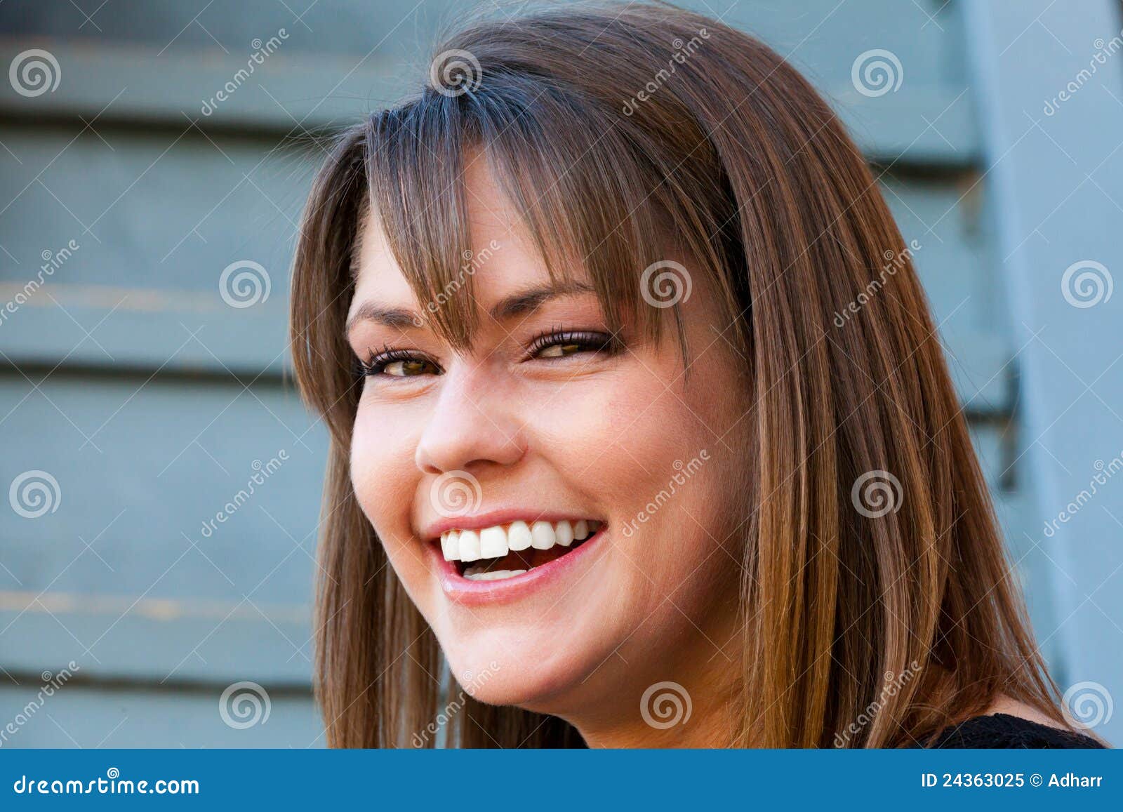 Beautiful Woman Smiling and Laughing Stock Image - Image of model, life ...