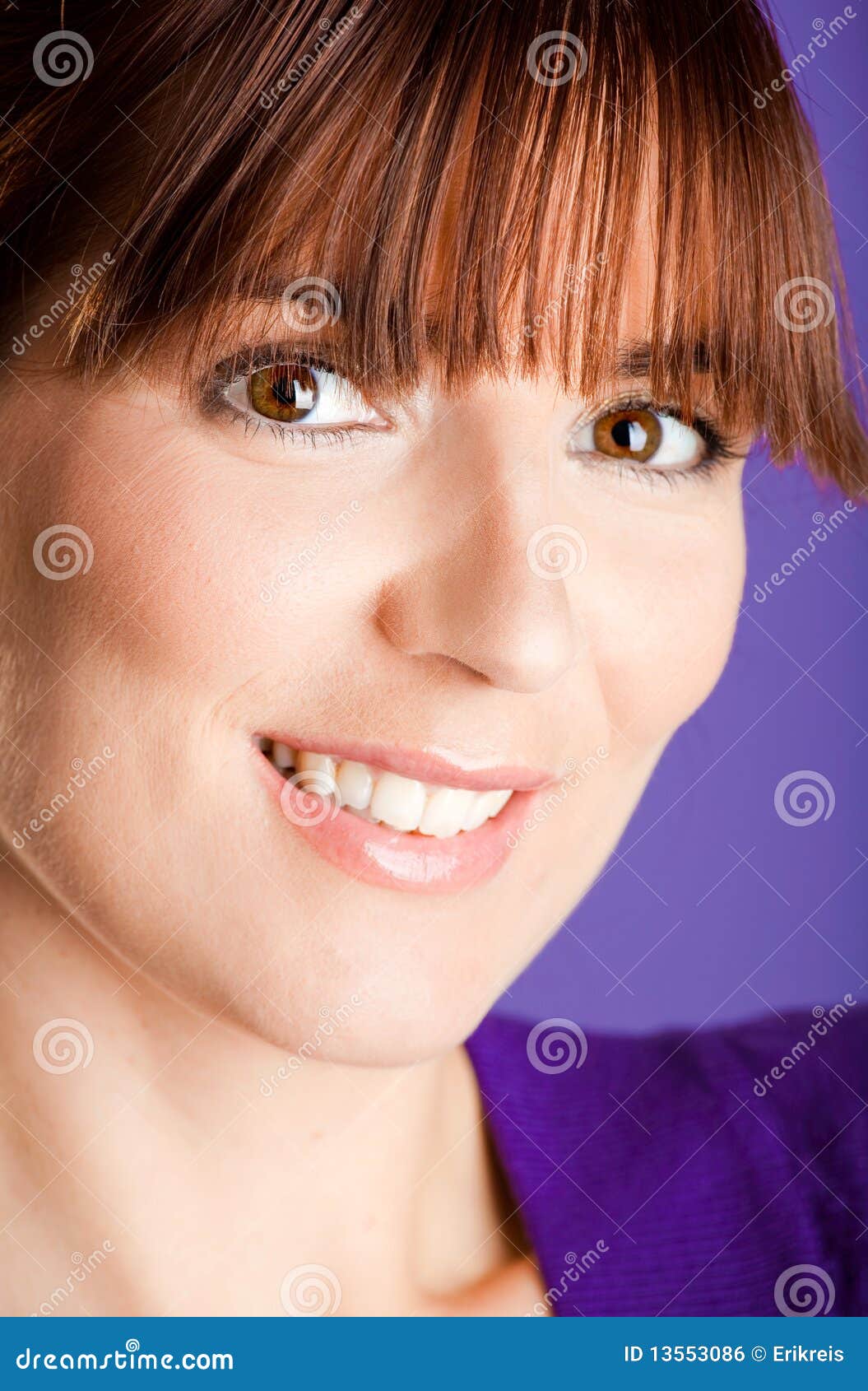 Beautiful woman smilling stock photo. Image of expression - 13553086