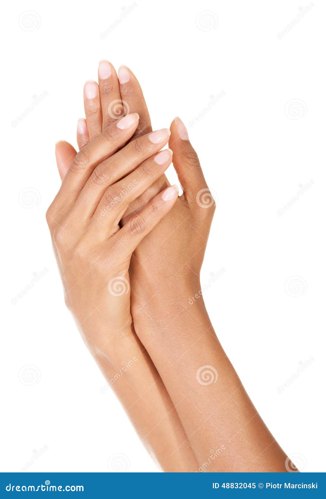 Beautiful Woman Smooth Cupped Hands Stock Image - Image of concept ...
