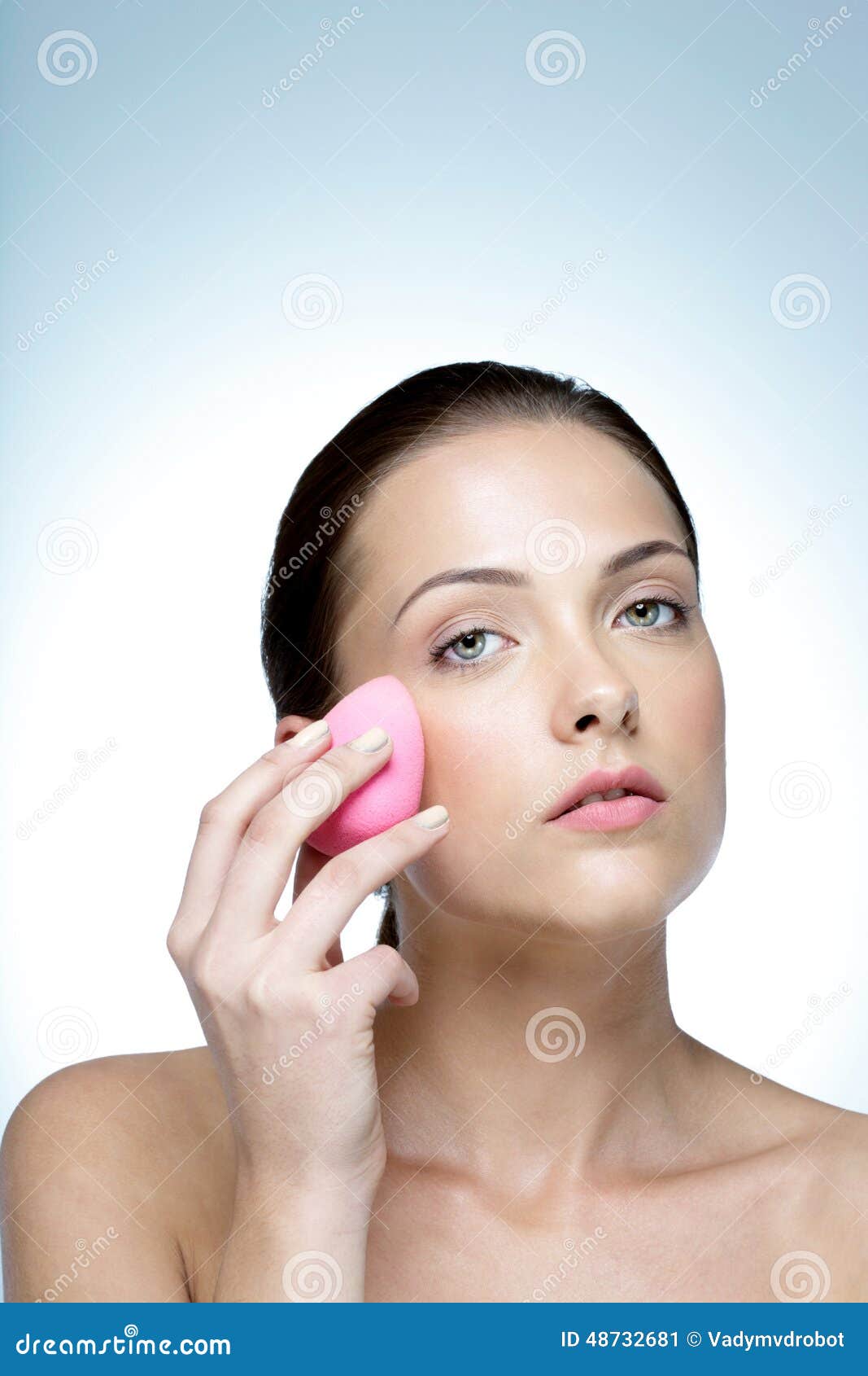 Beautiful woman with soap stock image. Image of marine - 48732681