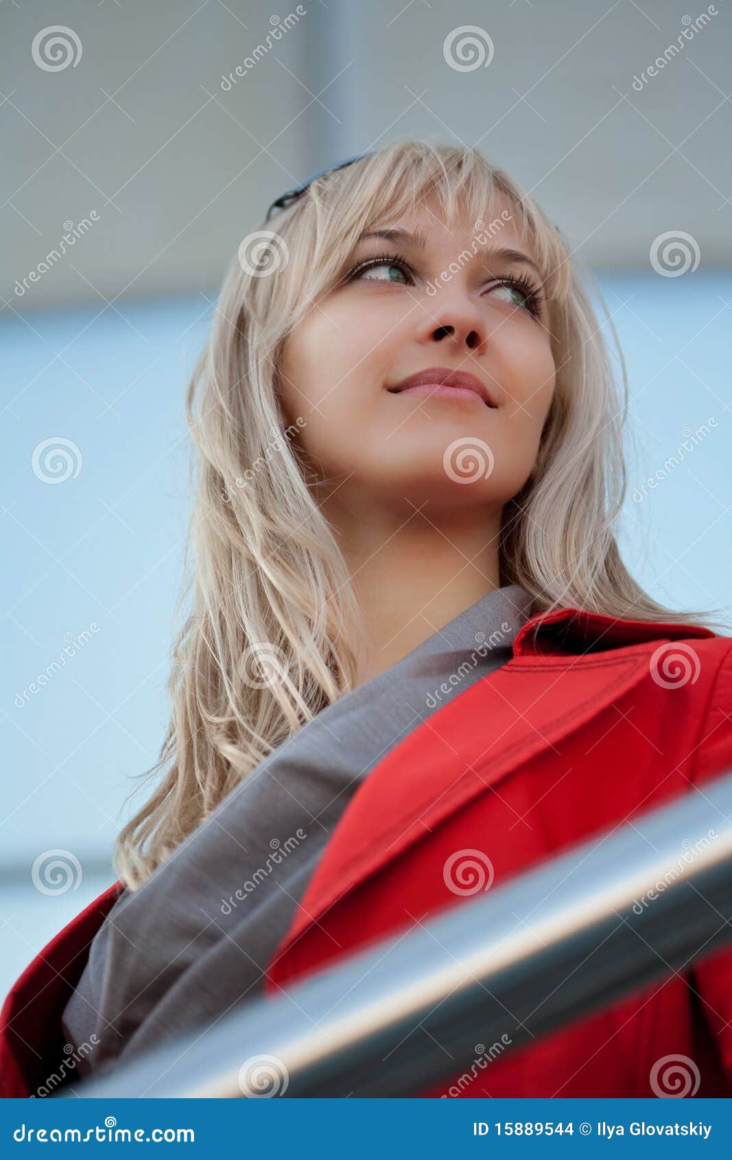 Beautiful woman standing stock photo. Image of hair, glamour - 15889544