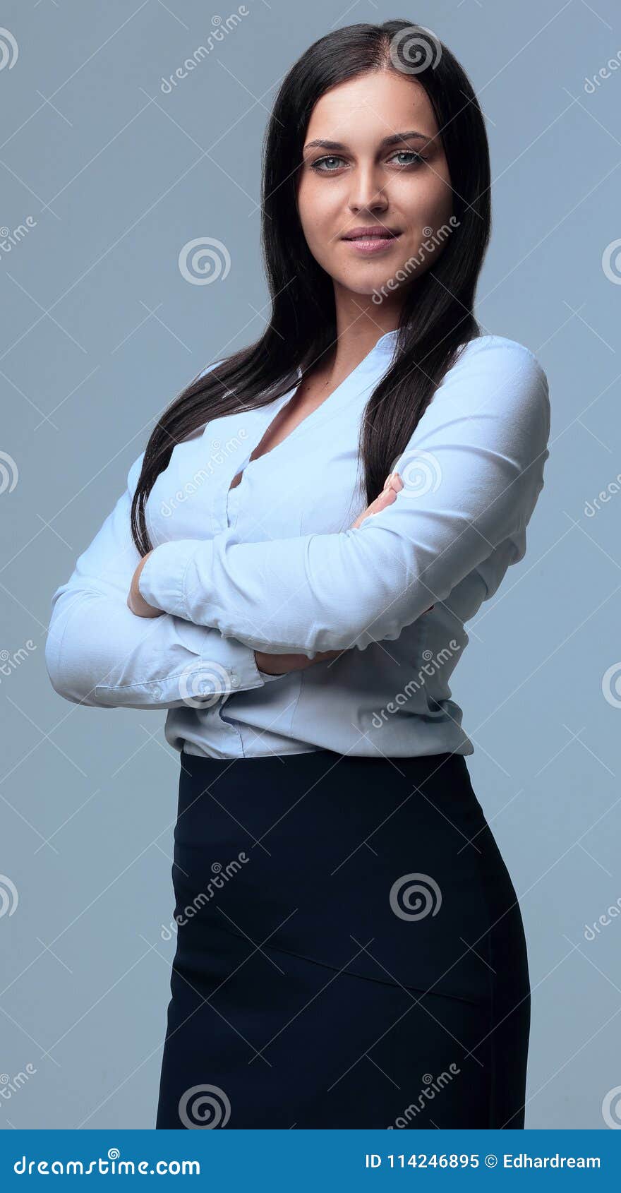 Beautiful Woman Standing with Her Arms Crossed, Stock Image - Image of ... Beautiful Woman Standing with Her Arms Crossed, Stock Image - Image of ...